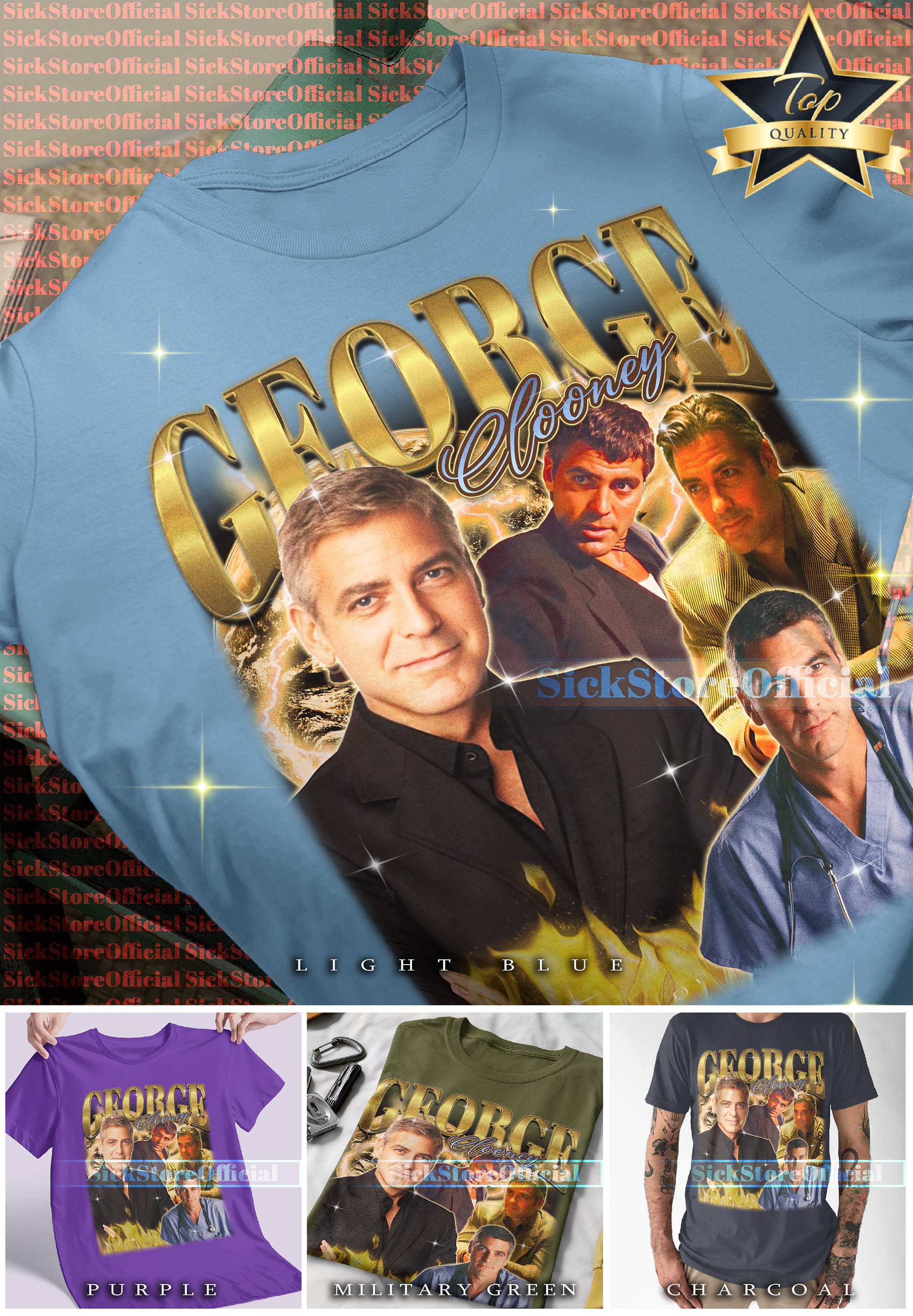 GEORGE CLOONEY Vintage Shirt Clooney Merch Gift George - Etsy
