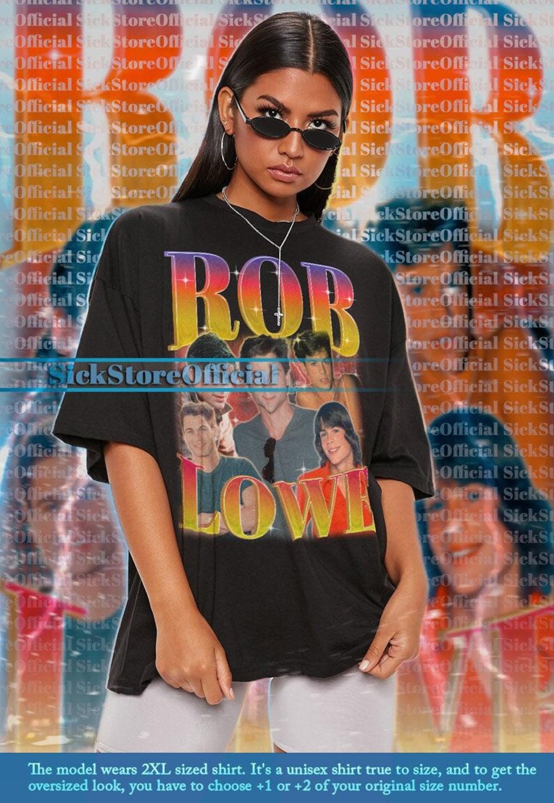 ROB LOWE Vintage Shirt, Rob Lowe Homage Tshirt, Rob Lowe Fan Tees, Rob ...