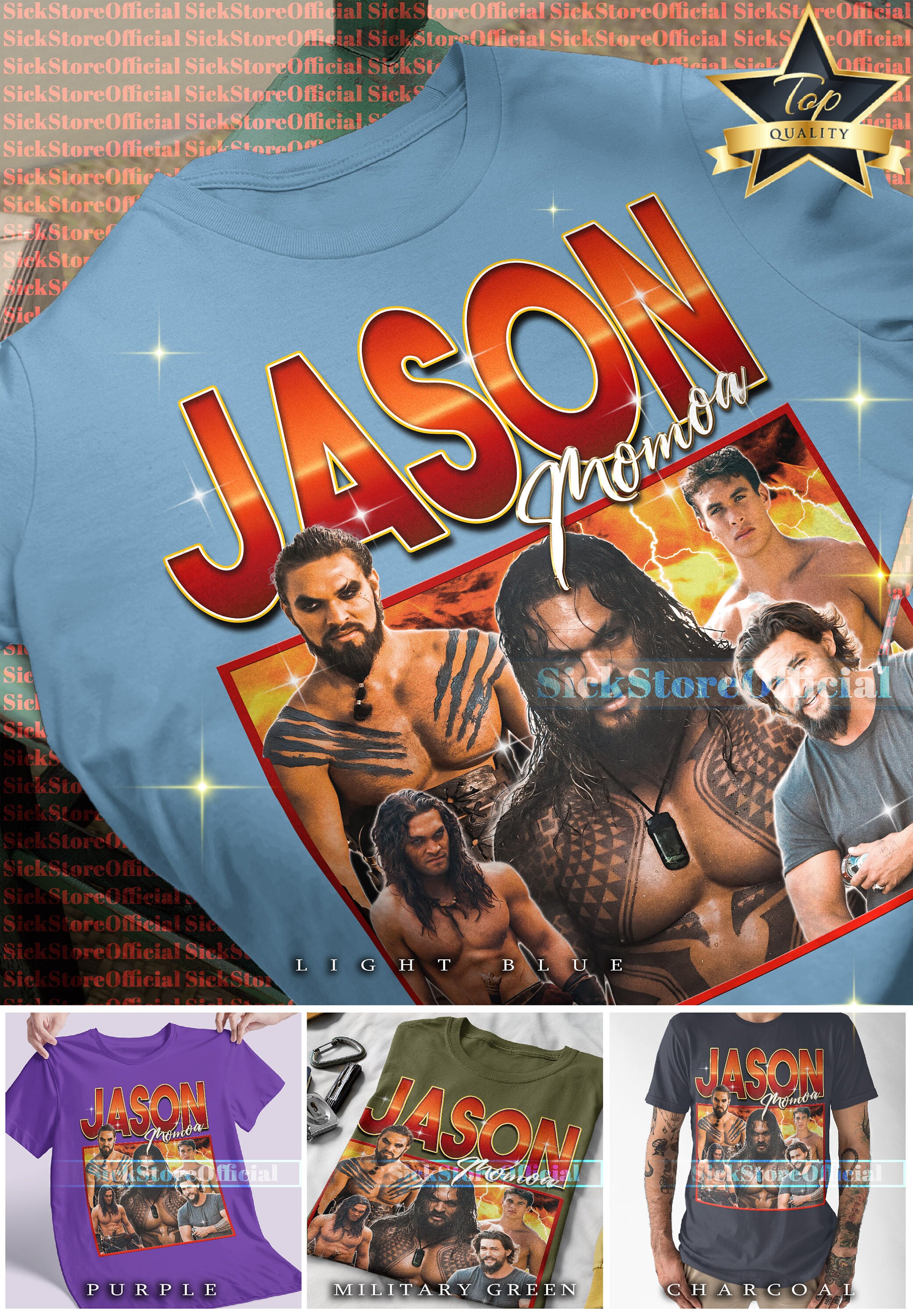 JASON MOMOA Vintage Shirt, Jason Momoa Homage Tshirt, Jason Momoa Fan ...