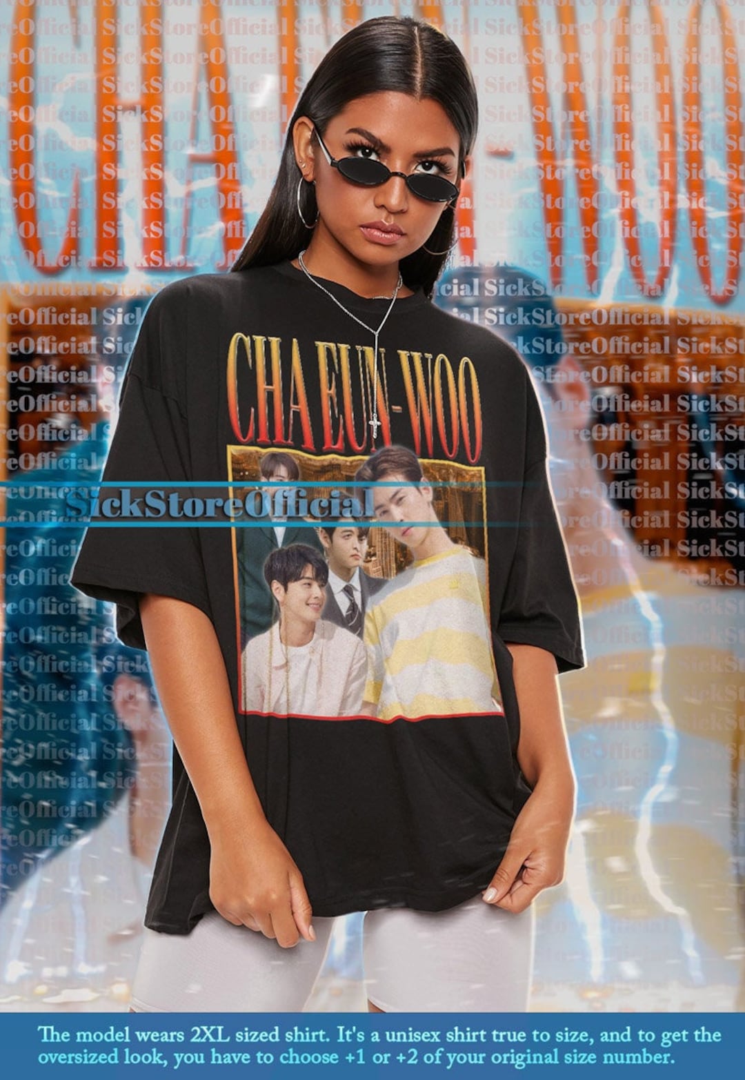 CHA EUN-WOO Vintage Shirt, Cha Eun-woo Homage Tshirt, Cha Eun-woo Fan ...