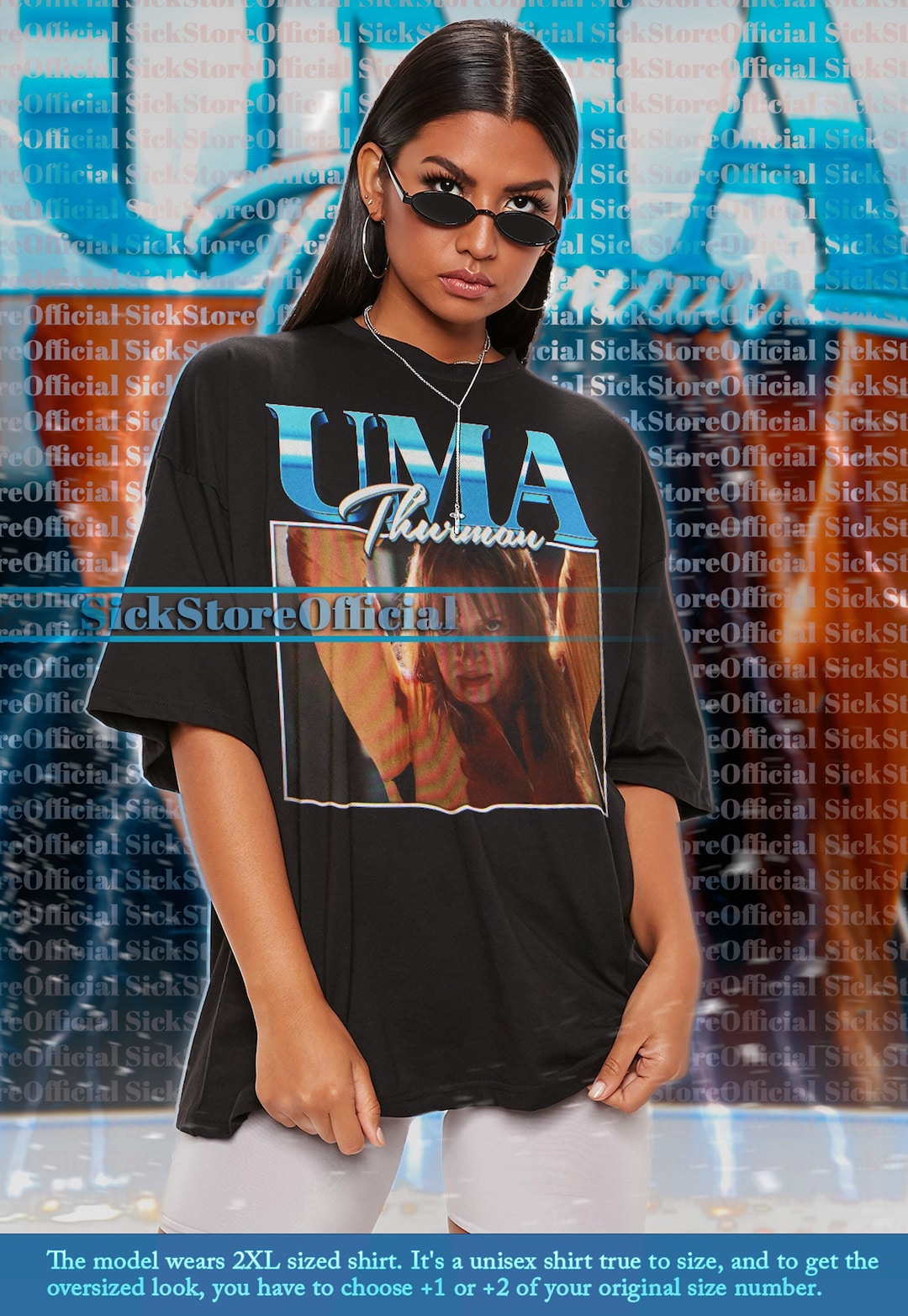 UMA THURMAN Vintage Shirt, Uma Thurman Homage Tshirt, Uma Thurman Fan ...