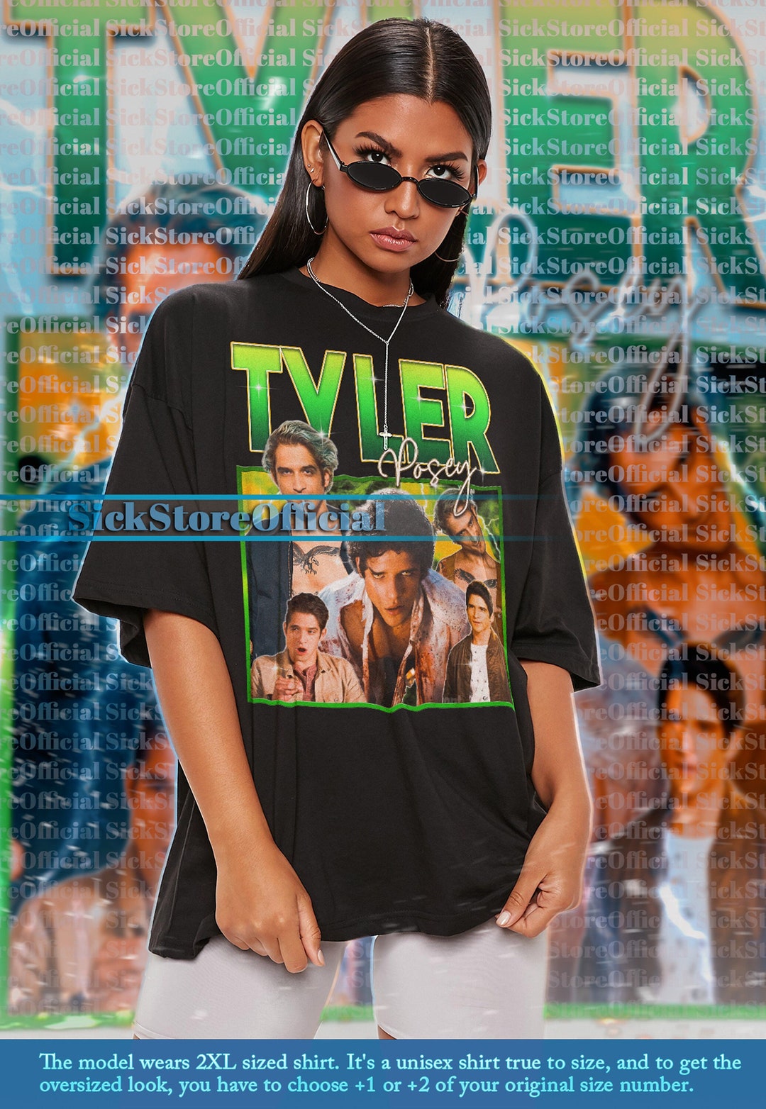 TYLER POSEY Vintage Shirt, Tyler Posey Homage Tshirt, Tyler Posey Fan ...