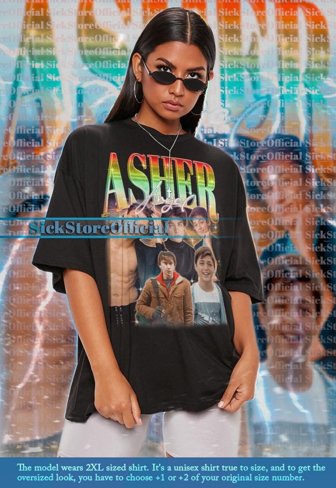 ASHER ANGEL Vintage Shirt, Asher Angel Homage Tshirt, Asher Angel Fan ...