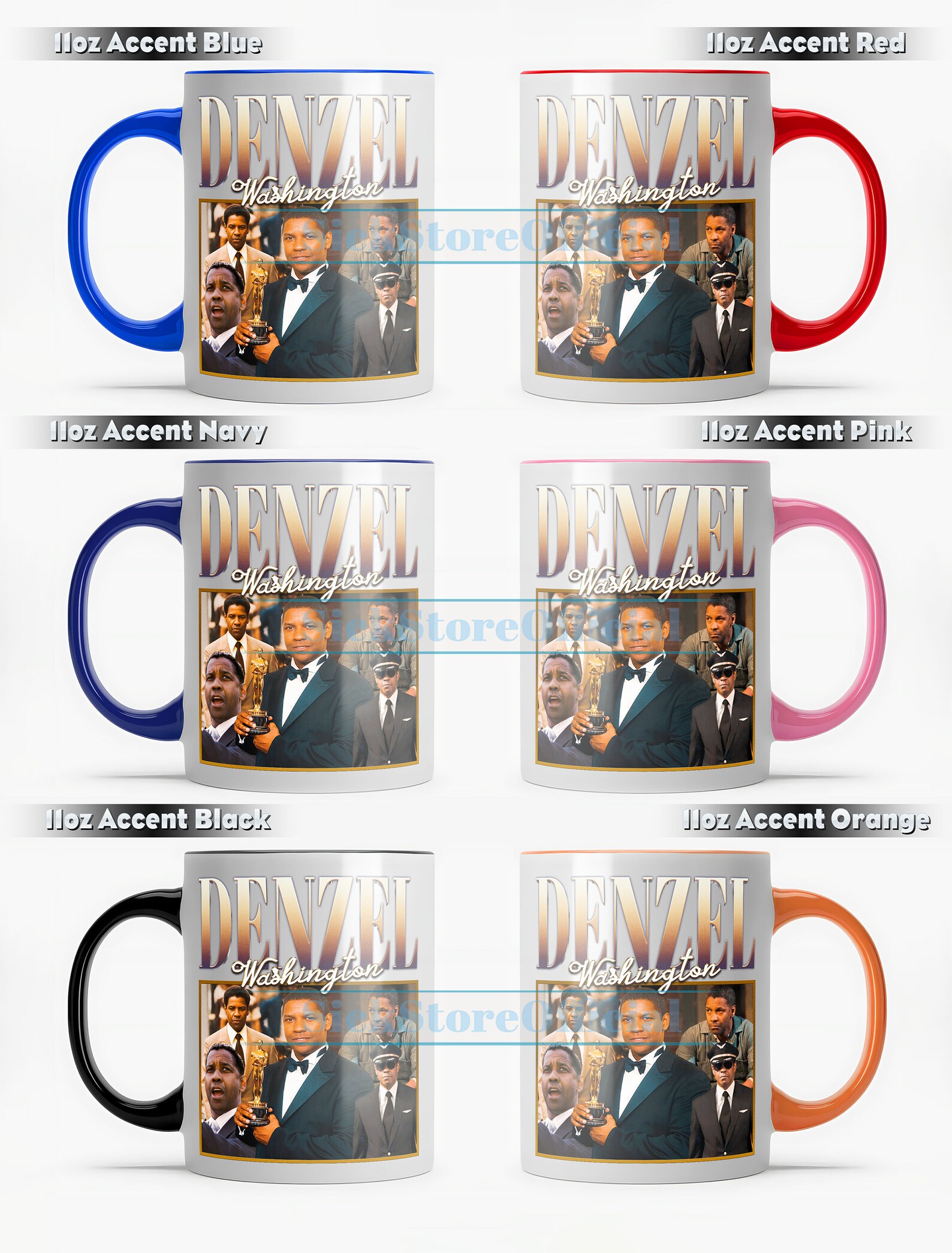DENZEL WASHINGTON Coffee Mug, Denzel Washington Tea Mug, Denzel ...