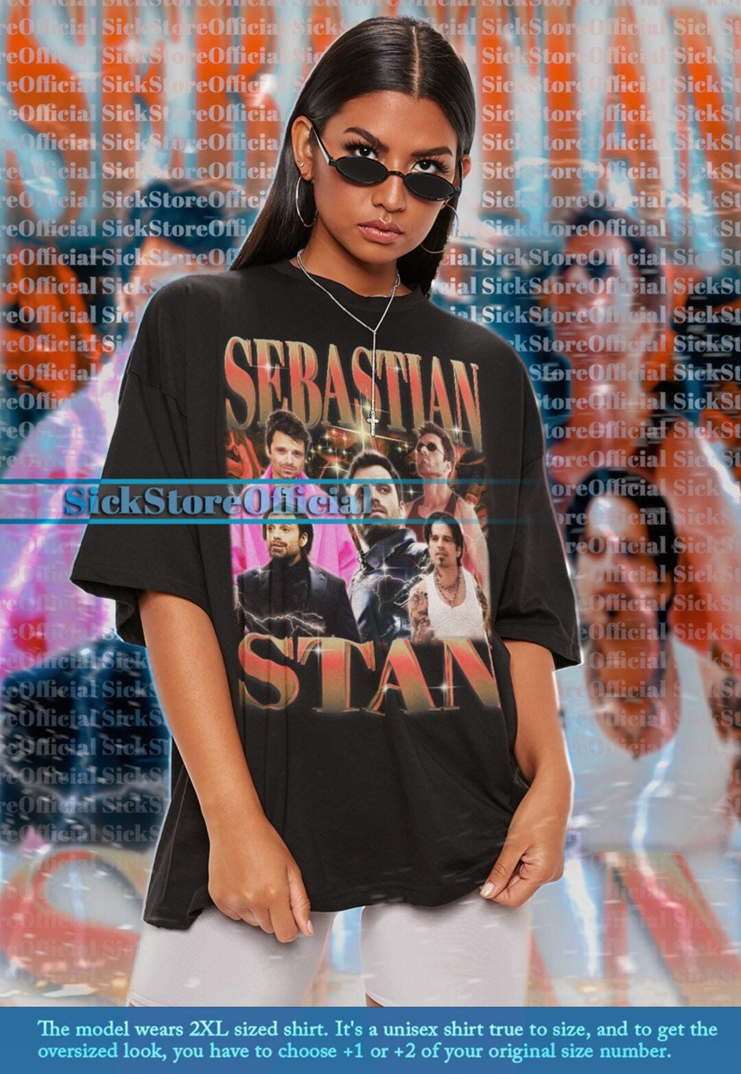SEBASTIAN STAN Vintage Shirt, Sebastian Stan Homage Tshirt, Sebastian ...