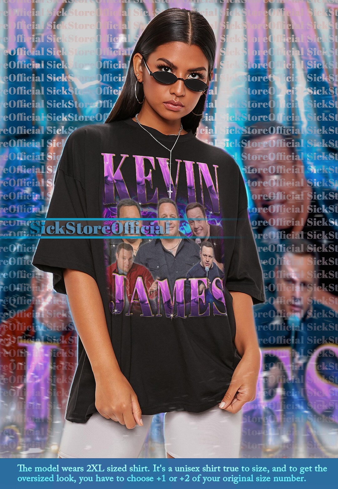 KEVIN JAMES Shirt, Kevin James Retro Tshirt, Kevin James Bootleg Tees ...