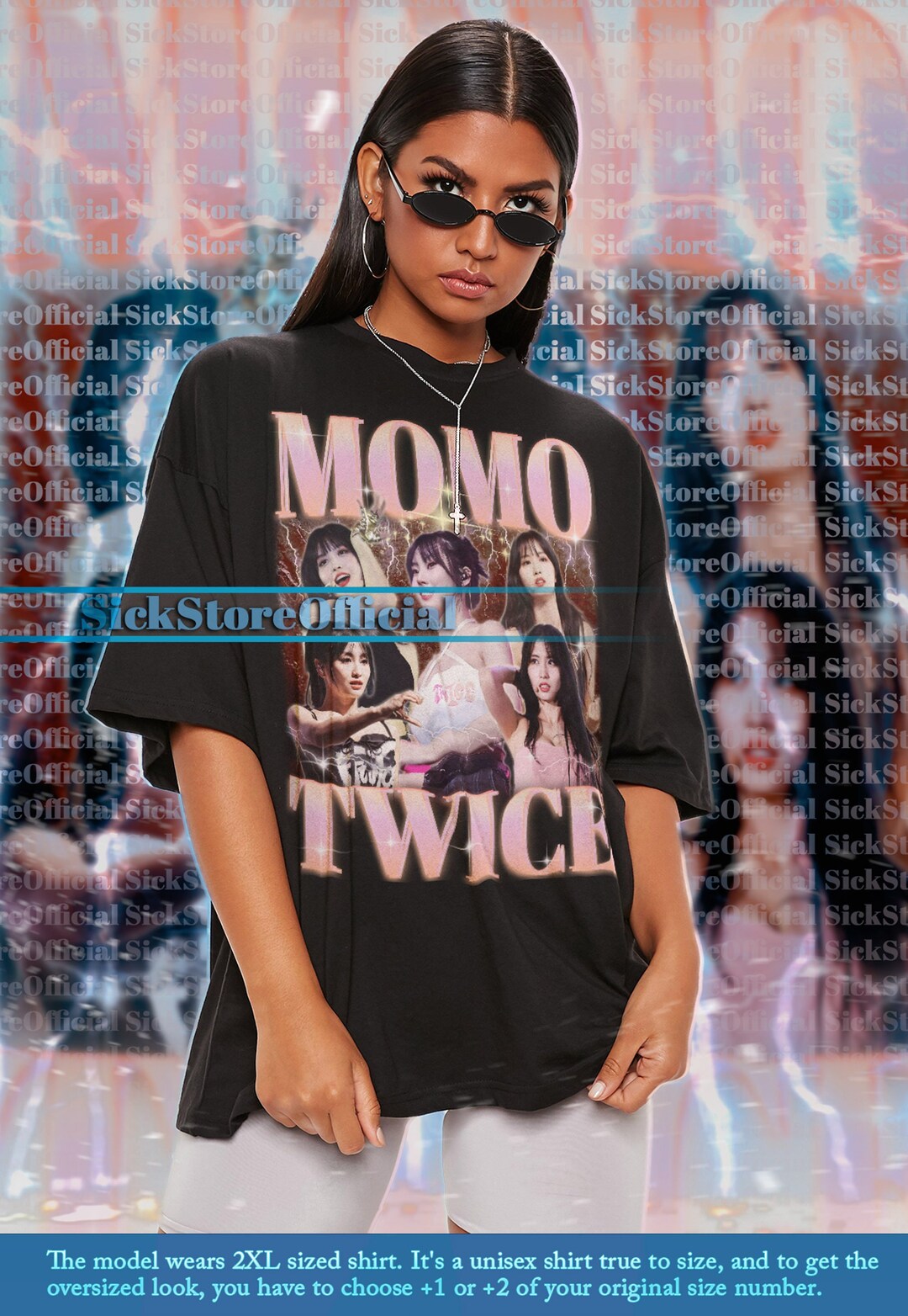 MOMO TWICE Group Girl Band Sweatshirt, Momo Twice Vintage Sweater, Momo ...