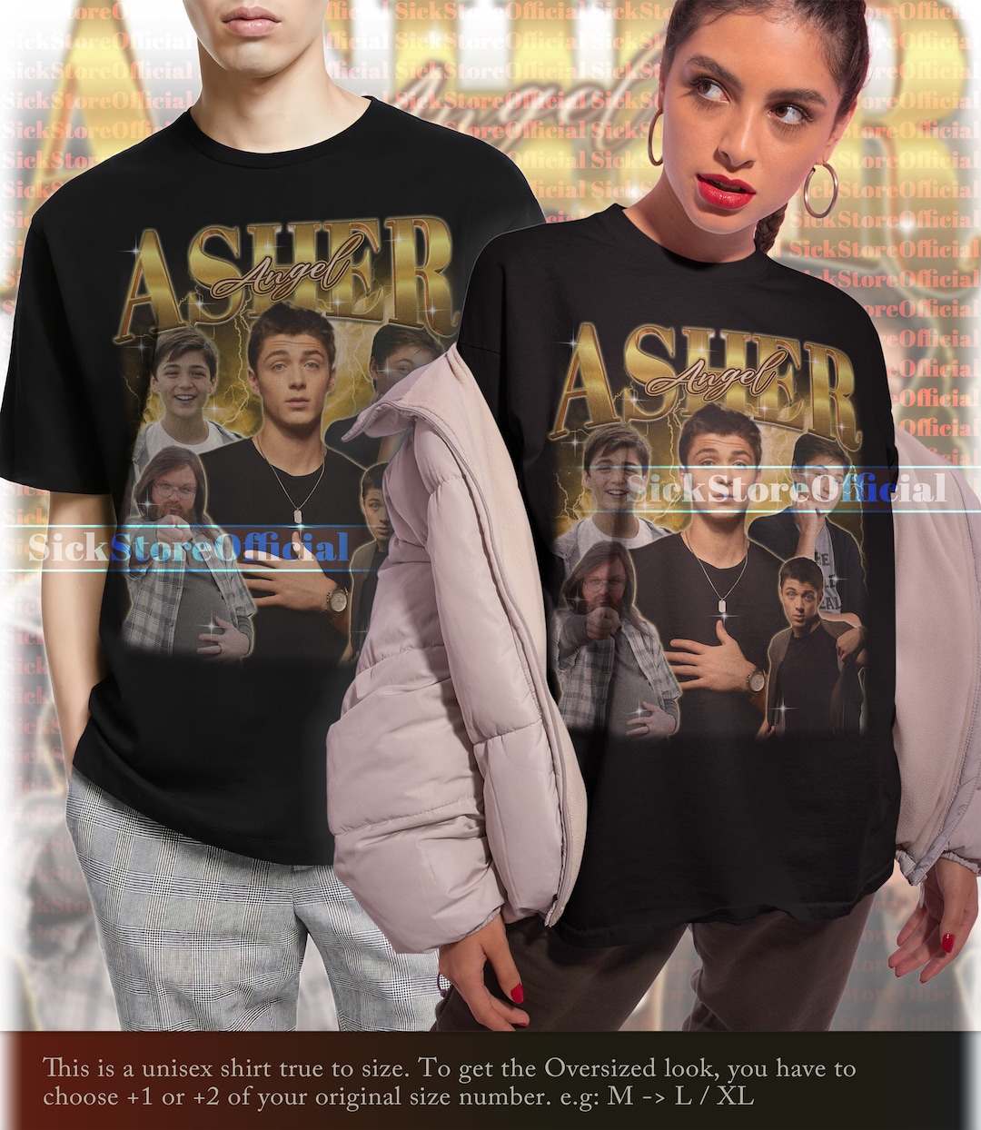 ASHER ANGEL Vintage Shirt Asher Angel Homage Tshirt Asher - Etsy
