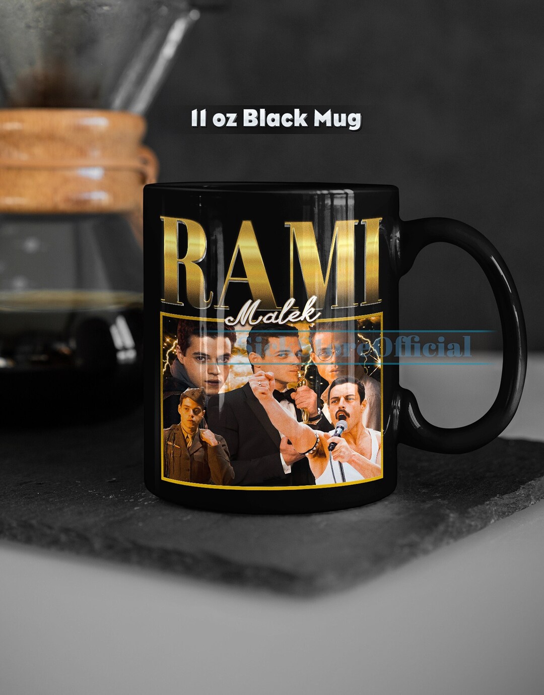 RAMI MALEK Coffee Mug, Rami Malek Tea Mug, Rami Malek Drinkware, Rami ...