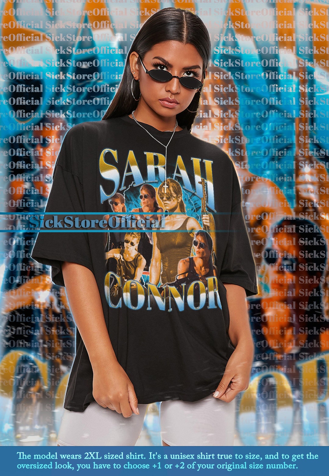 SARAH CONNOR Vintage Shirt, Sarah Connor Homage Retro Tshirt, Sarah ...