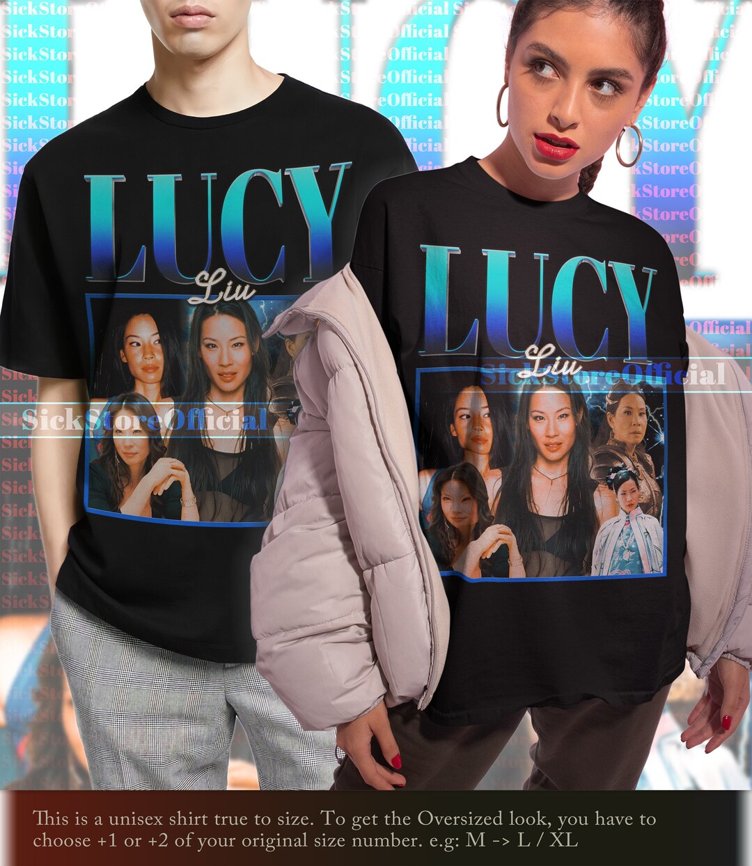 LUCY LIU Vintage Shirt Lucy Liu Homage Tshirt Lucy Liu Fan - Etsy