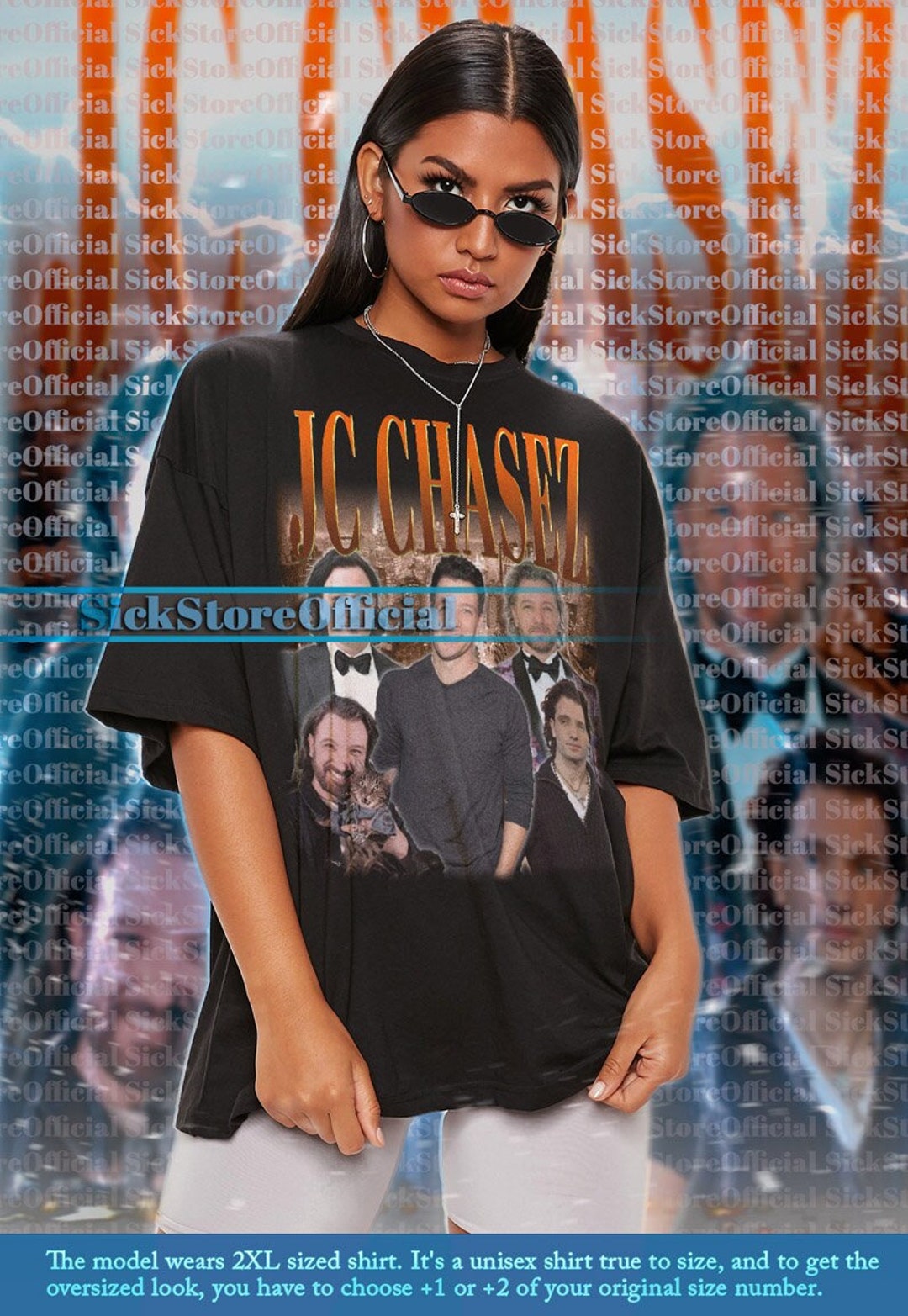 JC CHASEZ Vintage Shirt, JC Chasez Homage Tshirt, Jc Chasez Fan Tees ...