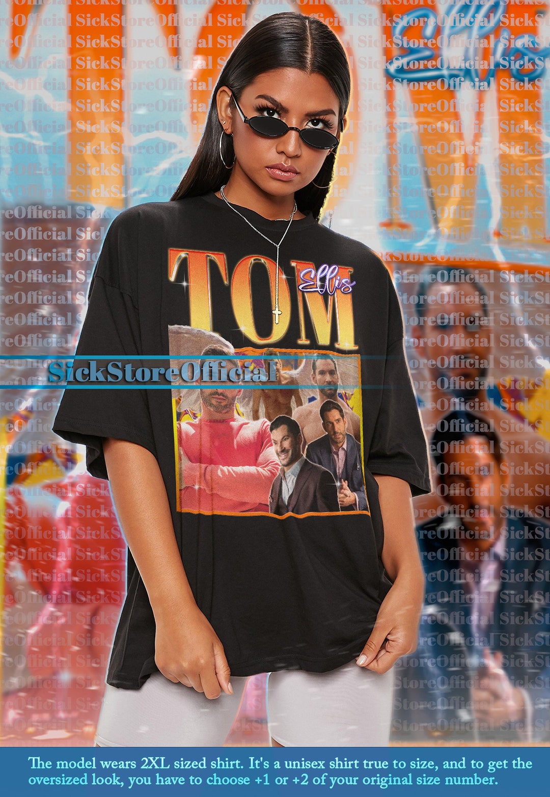 TOM ELLIS Vintage Shirt, Tom Ellis Homage Tshirt, Tom Ellis Fan Tees, Tom Ellis Retro 90s ...