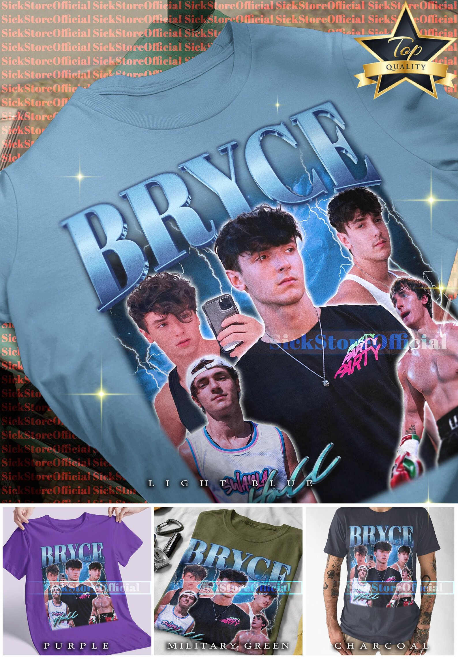 BRYCE HALL Vintage Shirt, Bryce Hall Homage Tshirt, Bryce Hall Fan Tees ...