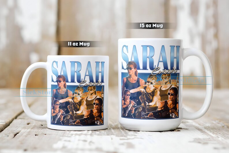 SARAH CONNOR Coffee Mug, Sarah Connor Tea Mug, Sarah Connor Drinkware ...