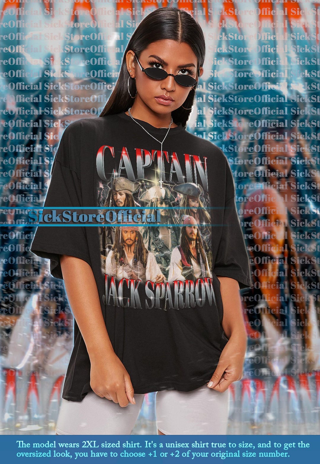 Captain JACK SPARROW Vintage Shirt, Jack Sparrow Homage Tshirt, Jack ...