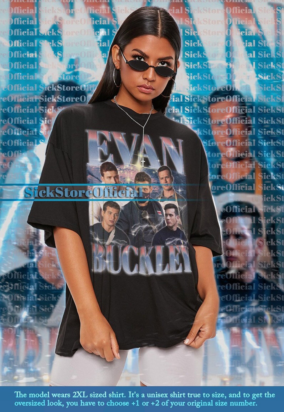 EVAN BUCKLEY Vintage Shirt, Evan Buckley 911 Tshirt, Evan Buckley Fan ...