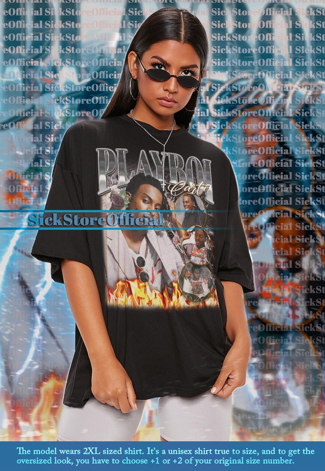 PLAYBOI CARTI Camisa Vintage, Rapero Hip hop Playboi Carti, Camisa ...