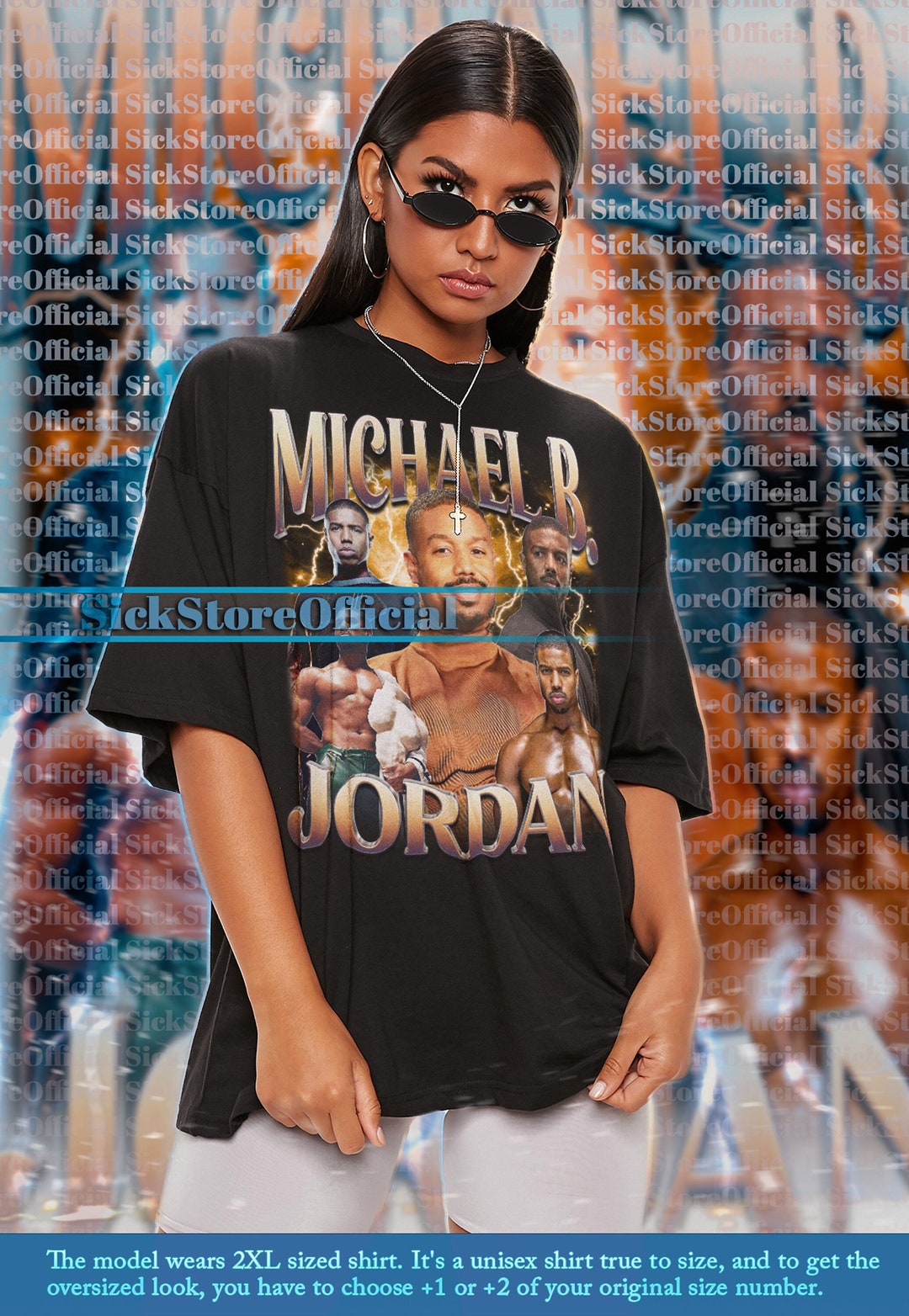 MICHAEL B JORDAN Vintage Shirt, Michael B Jordan Homage Tshirt, Michael ...