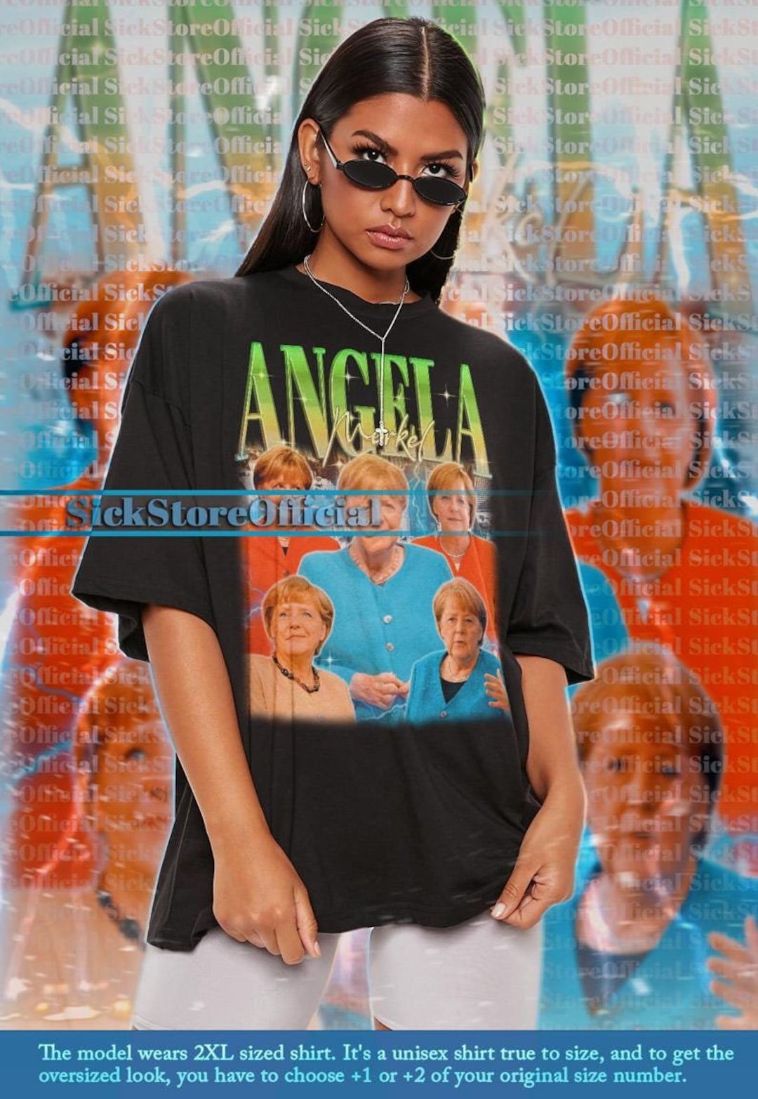 ANGELA MERKEL Retro Shirt, Angela Merkel Vintage Tshirt, Angela Merkel ...