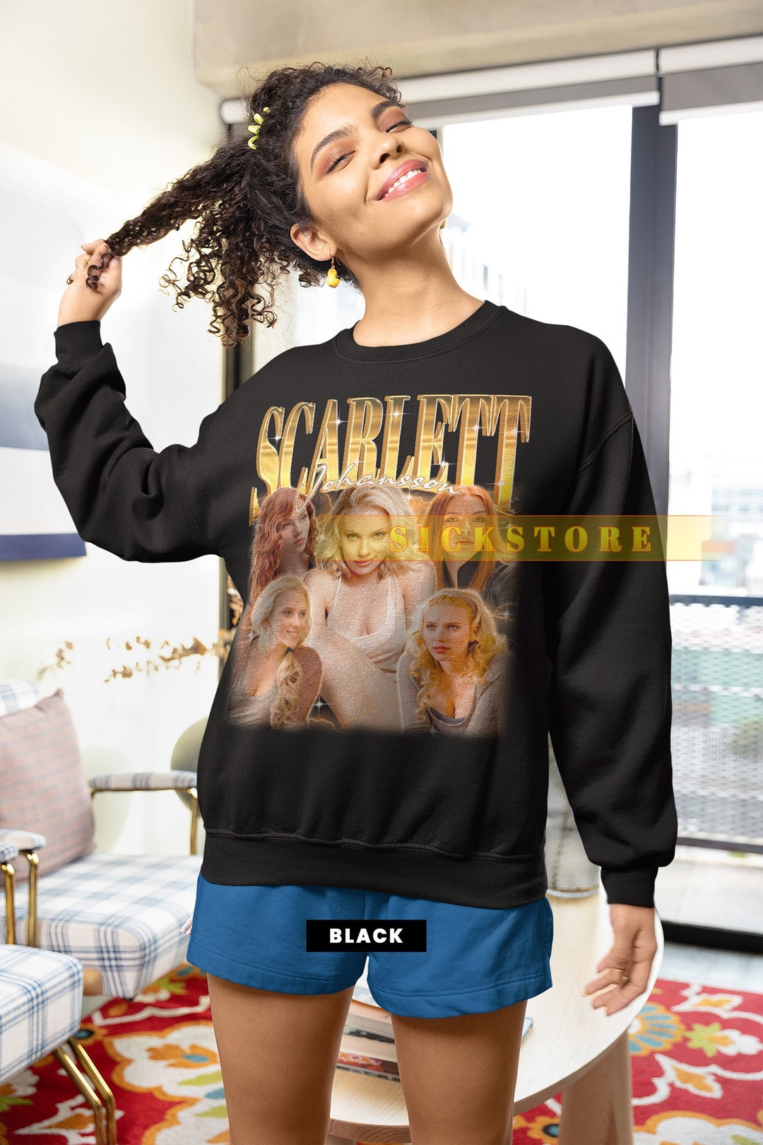 Scarlett Johansson Sweatshirt Scarlett Johansson Sweater Scarlett ...