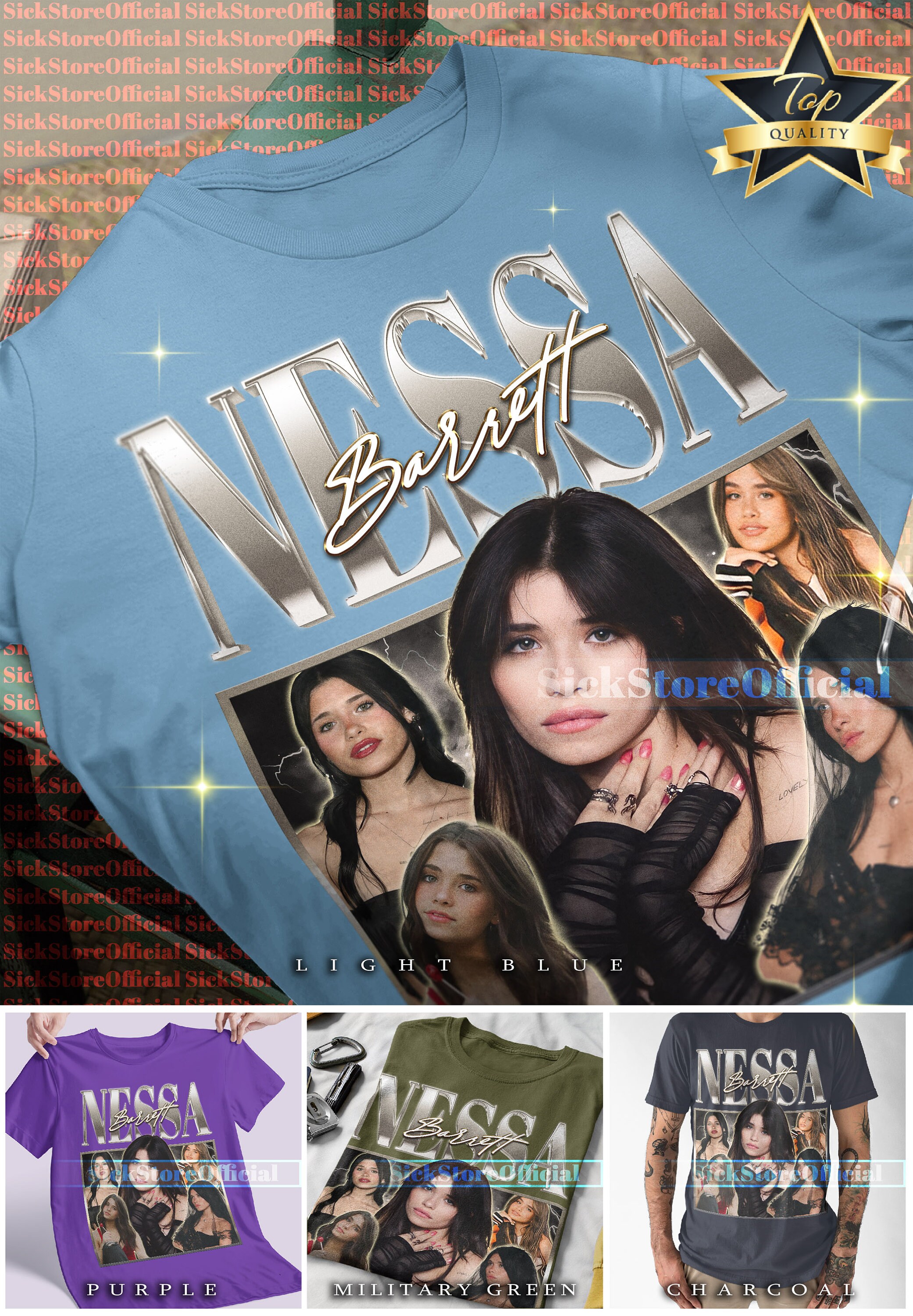 NESSA BARRETT Vintage Shirt, Nessa Barrett Homage Tshirt, Nessa Barrett ...