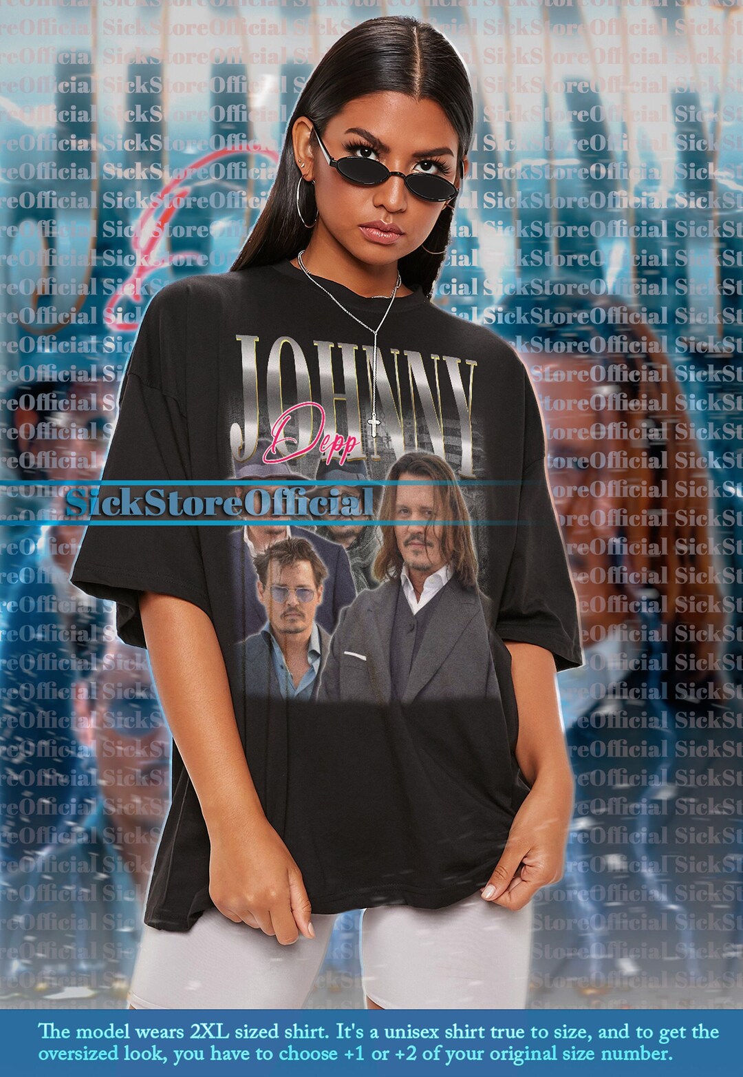 JOHNNY DEPP Vintage Shirt | Johnny Depp Homage Fan Tees | Johnny Depp ...