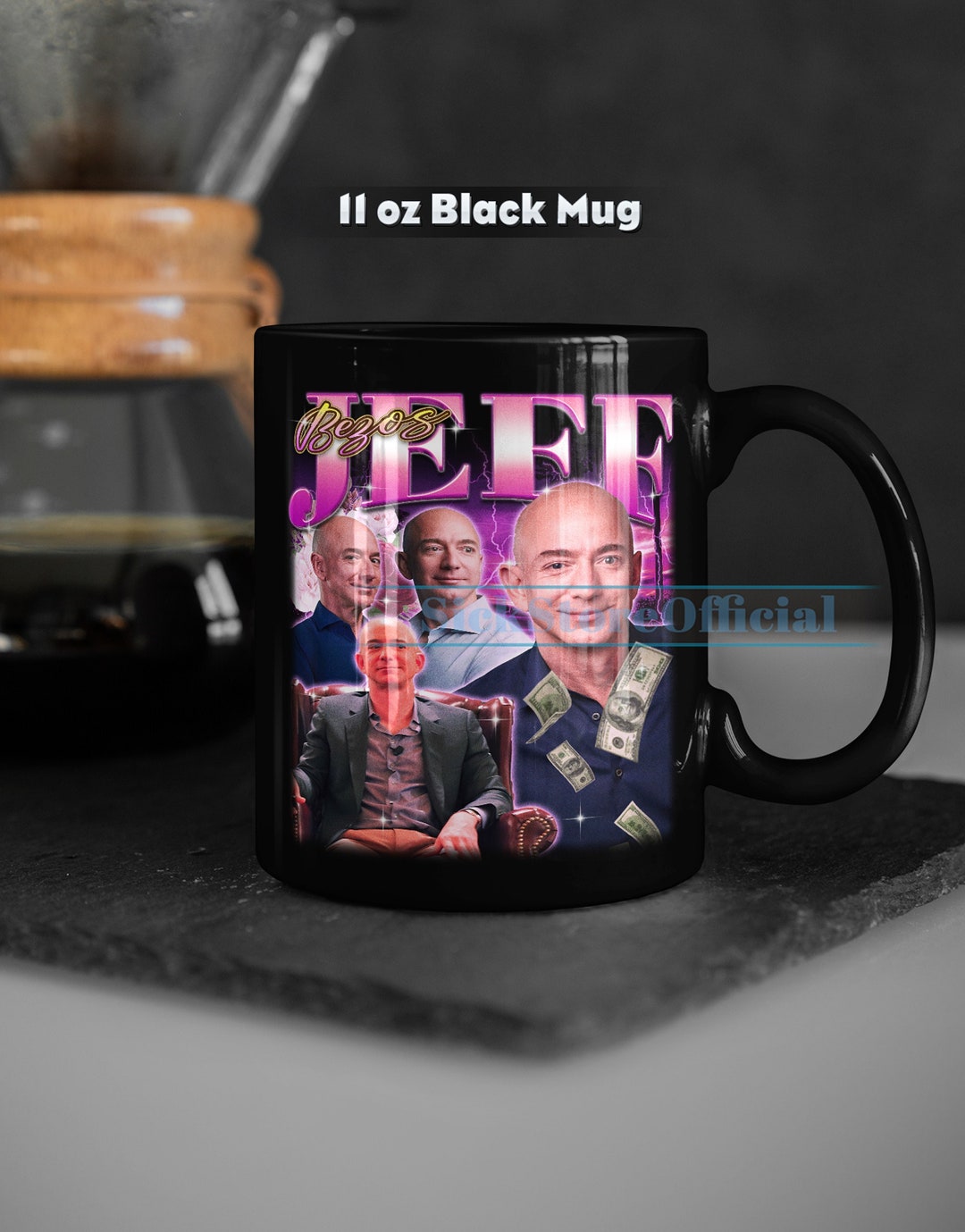 JEFF BEZOS Coffee Mug, Jeff Bezos Tea Mug, Jeff Bezos Drinkware, Jeff ...