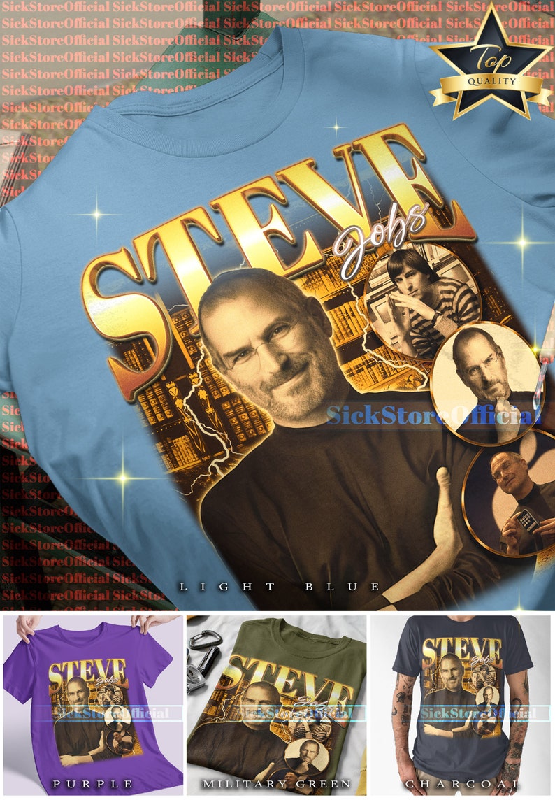 STEVE JOBS Vintage Shirt Steve Jobs Homage Tshirt Steve Jobs - Etsy
