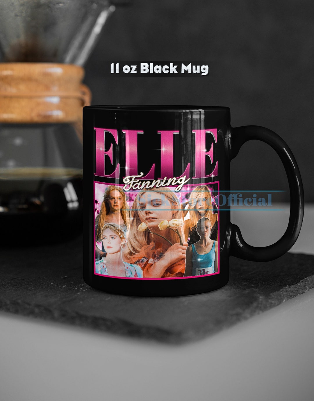 ELLE FANNING Coffee Mug, Elle Fanning Tea Mug, Elle Fanning Drinkware ...
