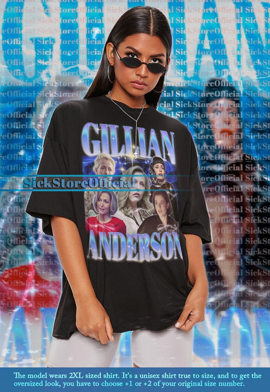 GILLIAN ANDERSON Vintage Shirt, Gillian Anderson Homage Tshirt, Gillian ...