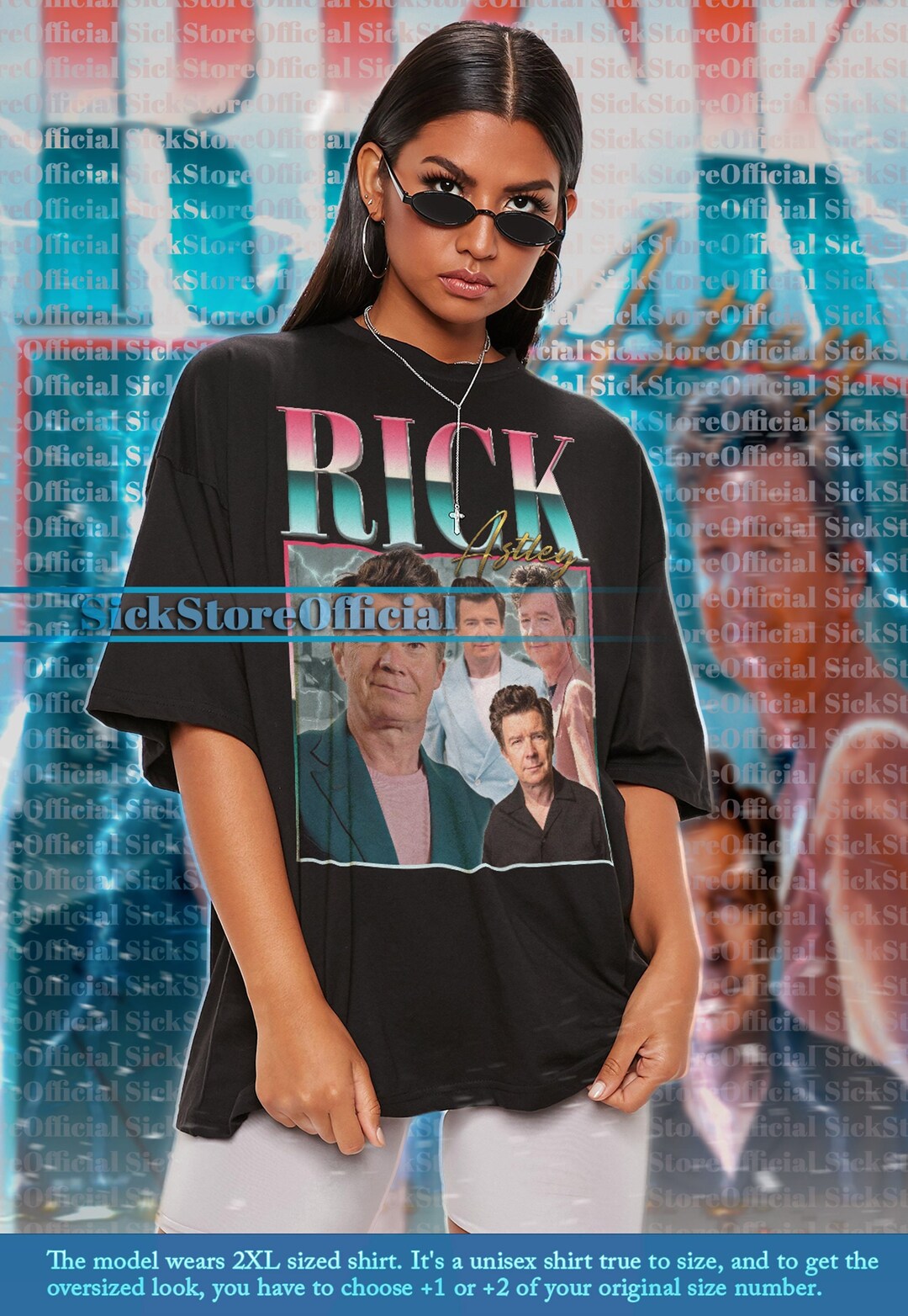 RICK ASTLEY Vintage Shirt, Rick Astley Homage Tshirt, Rick Astley Fan ...