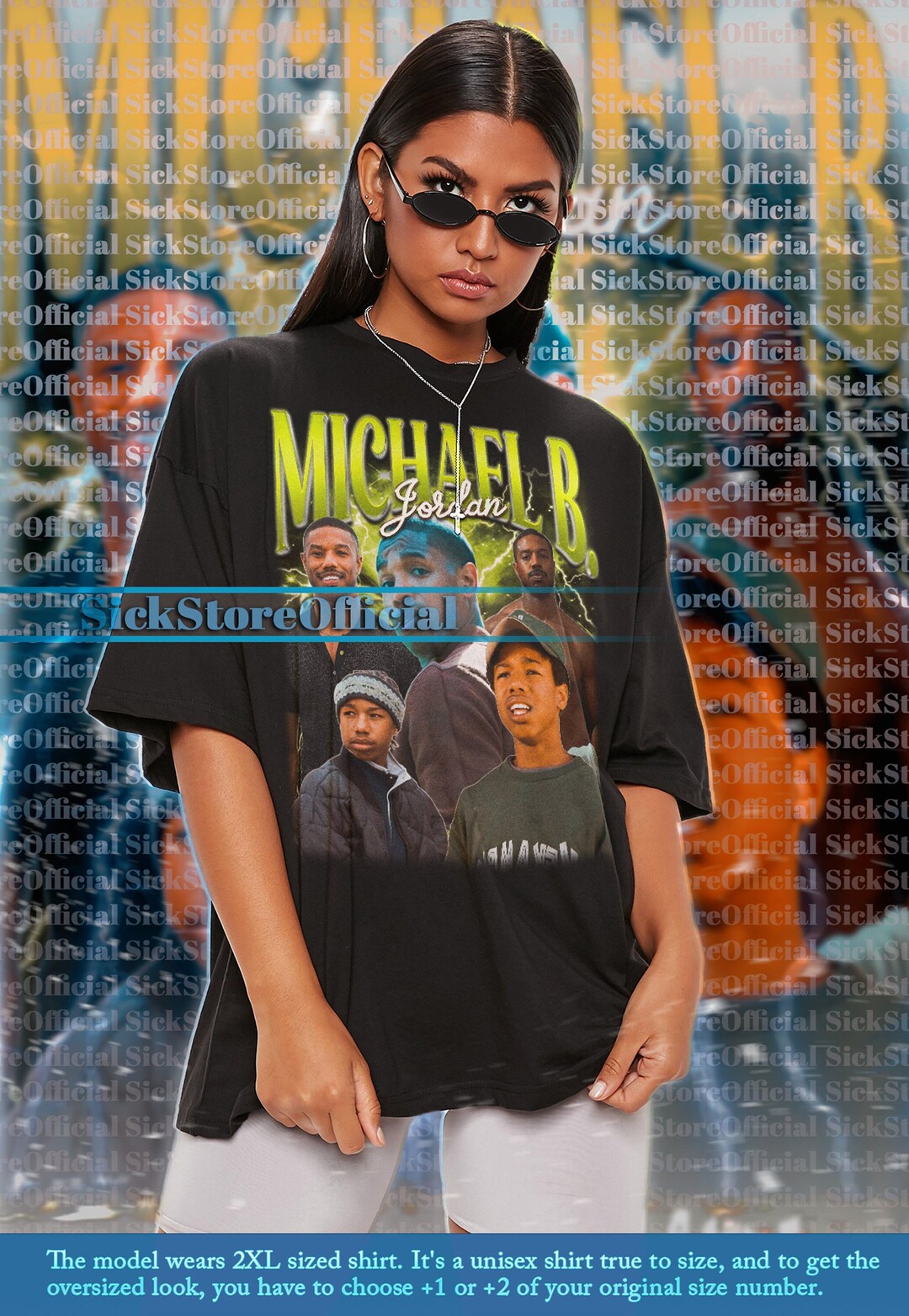 MICHAEL B JORDAN Vintage Shirt, Michael B Jordan Homage Tshirt, Michael ...