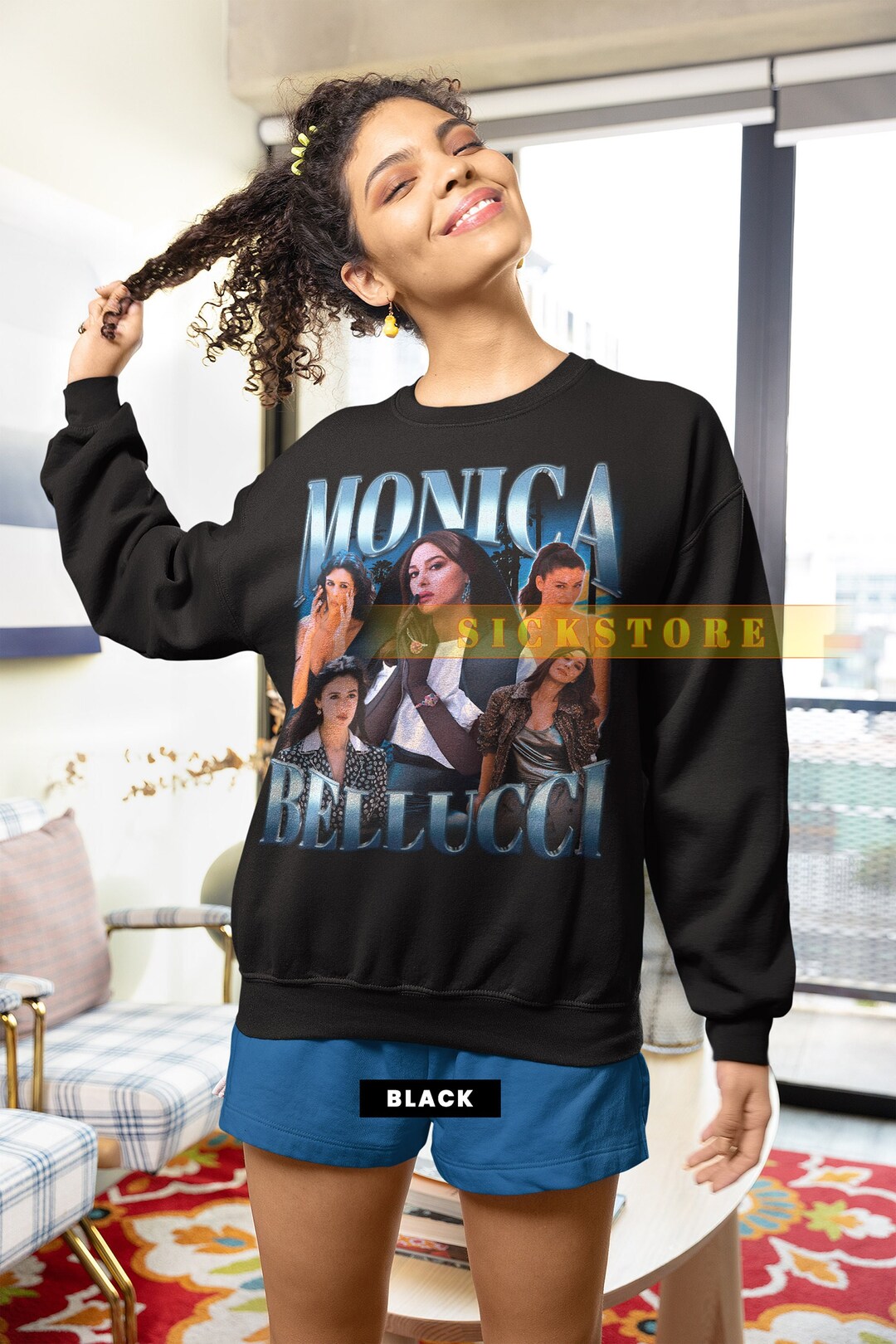 MONICA BELLUCCI Vintage Sweatshirt, Monica Bellucci Homage Retro ...