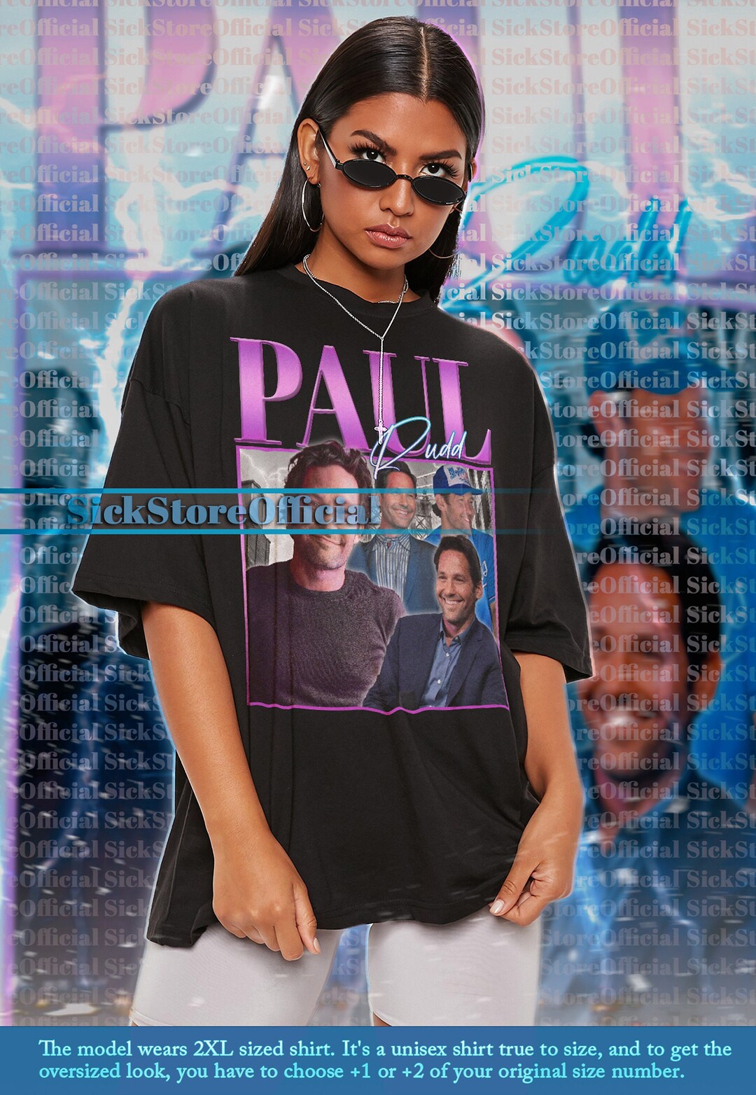 PAUL RUDD American Actor Vintage Shirt, Paul Rudd Homage Tshirt, Paul ...