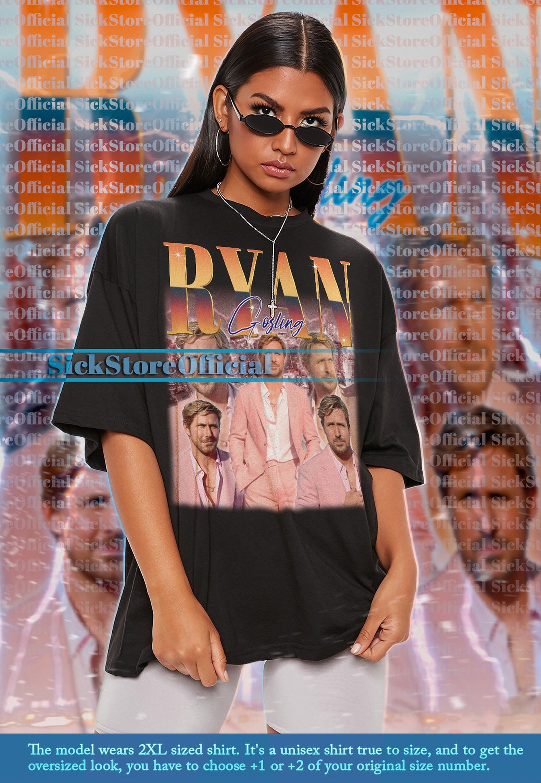 RYAN GOSLING Vintage Shirt, Ryan Gosling Homage Tshirt, Ryan Gosling ...