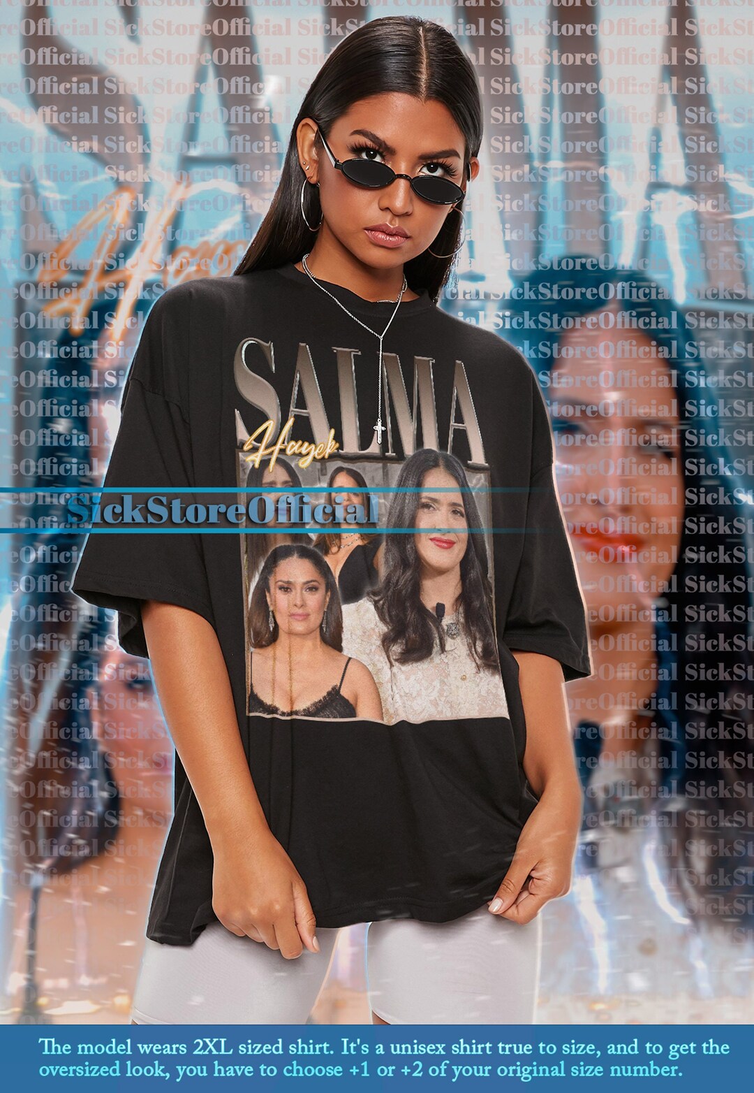 SALMA HAYEK Pinault Vintage Shirt, Salma Hayek Homage Tshirt, Salma ...