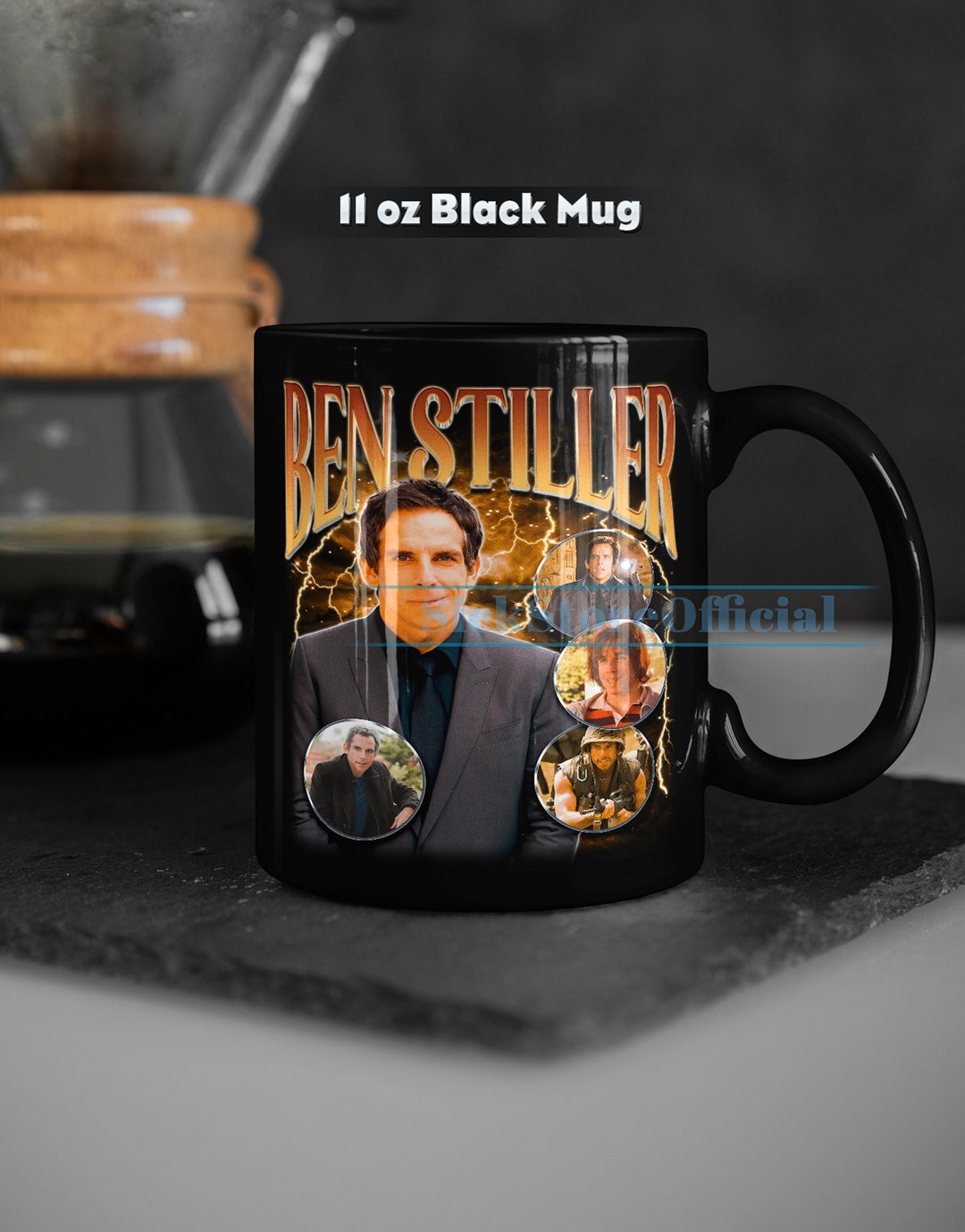 BEN STILLER Coffee Mug, Ben Stiller Tea Mug, Ben Stiller Drinkware, Ben ...