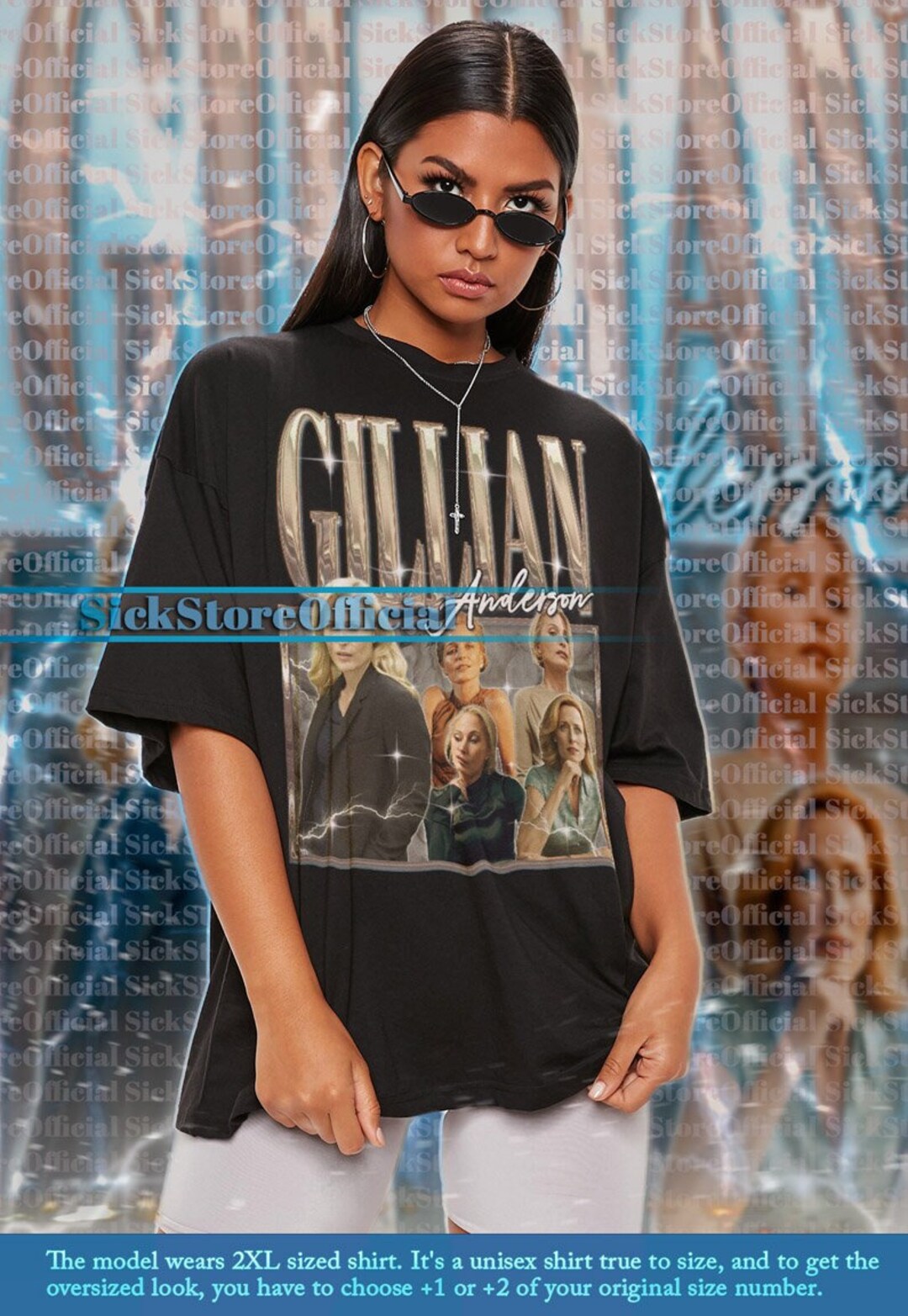 GILLIAN ANDERSON Vintage Shirt, Gillian Anderson Homage Tshirt, Gillian ...