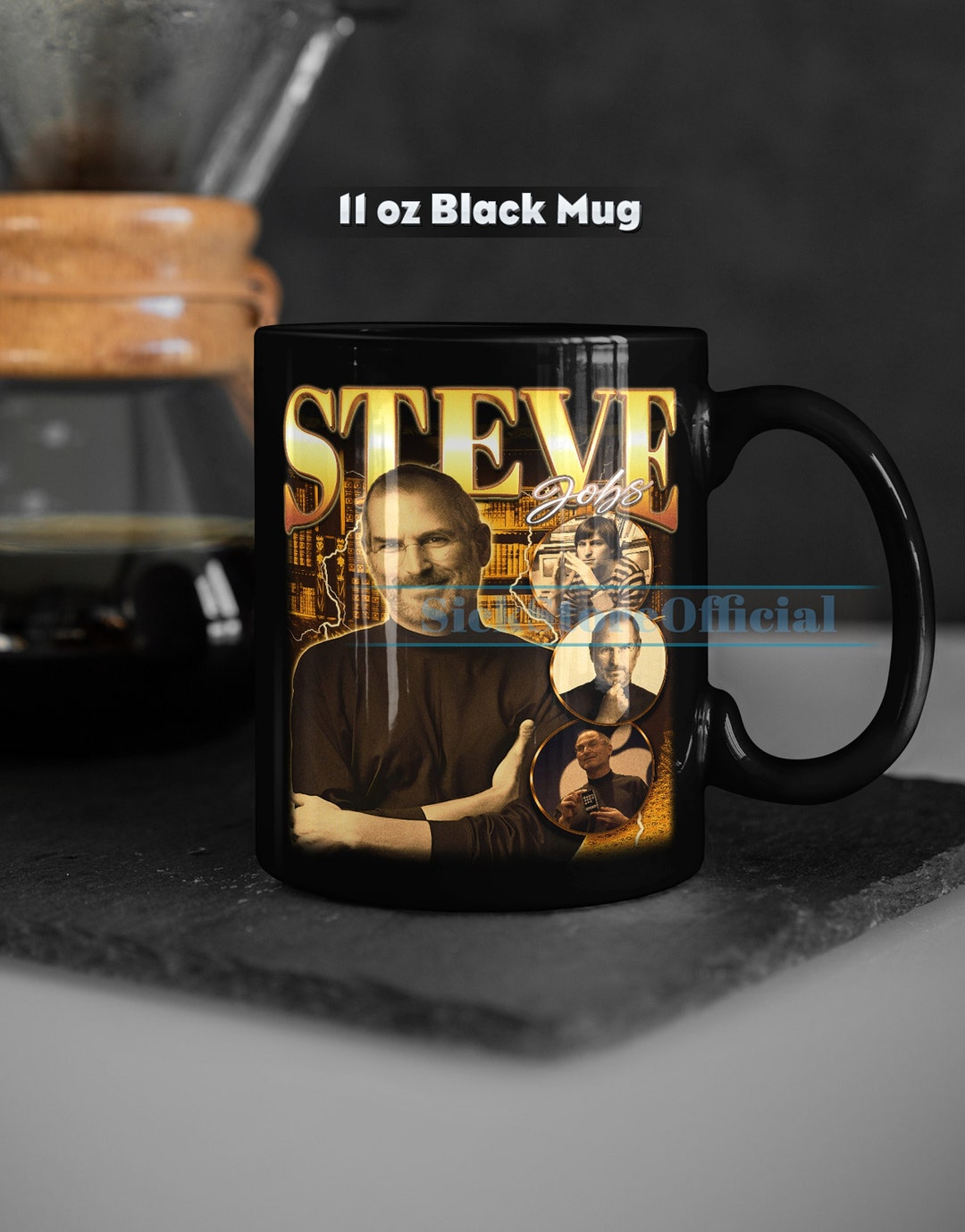STEVE JOBS Coffee Mug, Steve Jobs Tea Mug, Steve Jobs Drinkware, Steve ...