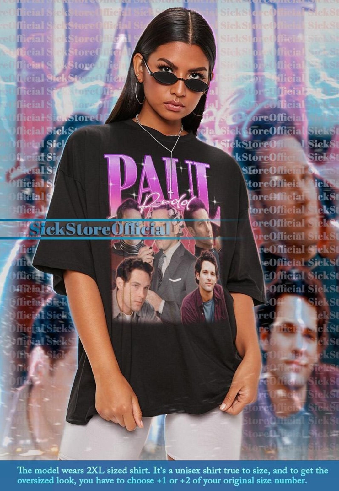 PAUL RUDD American Actor Vintage Shirt, Paul Rudd Homage Tshirt, Paul ...