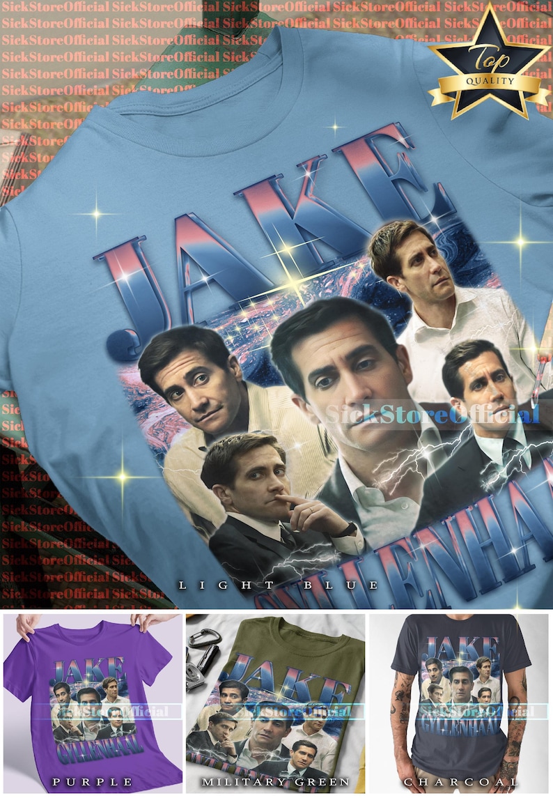 JAKE GYLLENHAAL Vintage Shirt, Jake Gyllenhaal Homage Tshirt, Jake ...