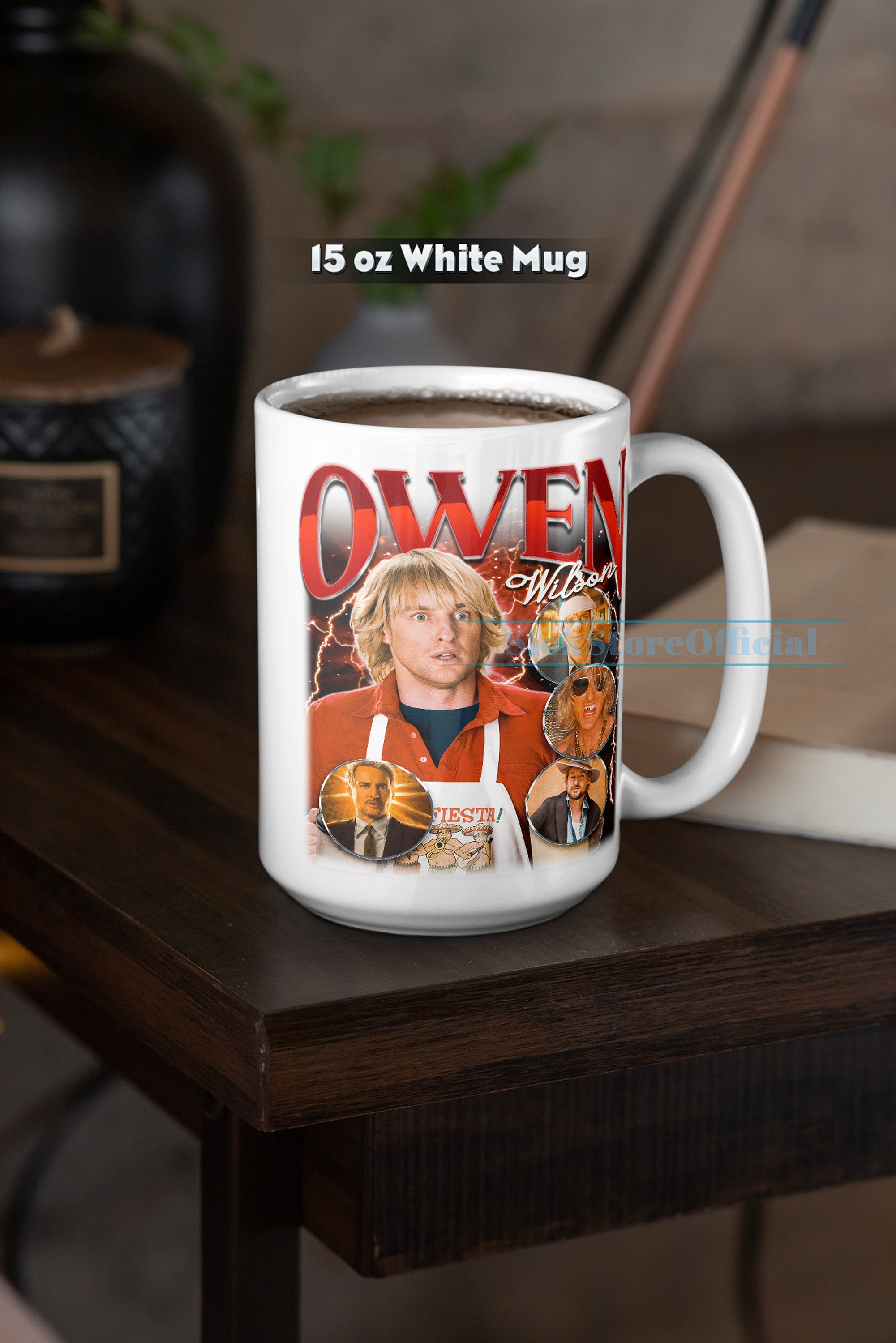 OWEN WILSON Coffee Mug, Owen Wilson Tea Mug, Owen Wilson Drinkware ...