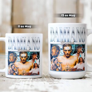 DAMIANO DAVID Coffee Mug, Damiano David Tea Mug, Damiano David ...