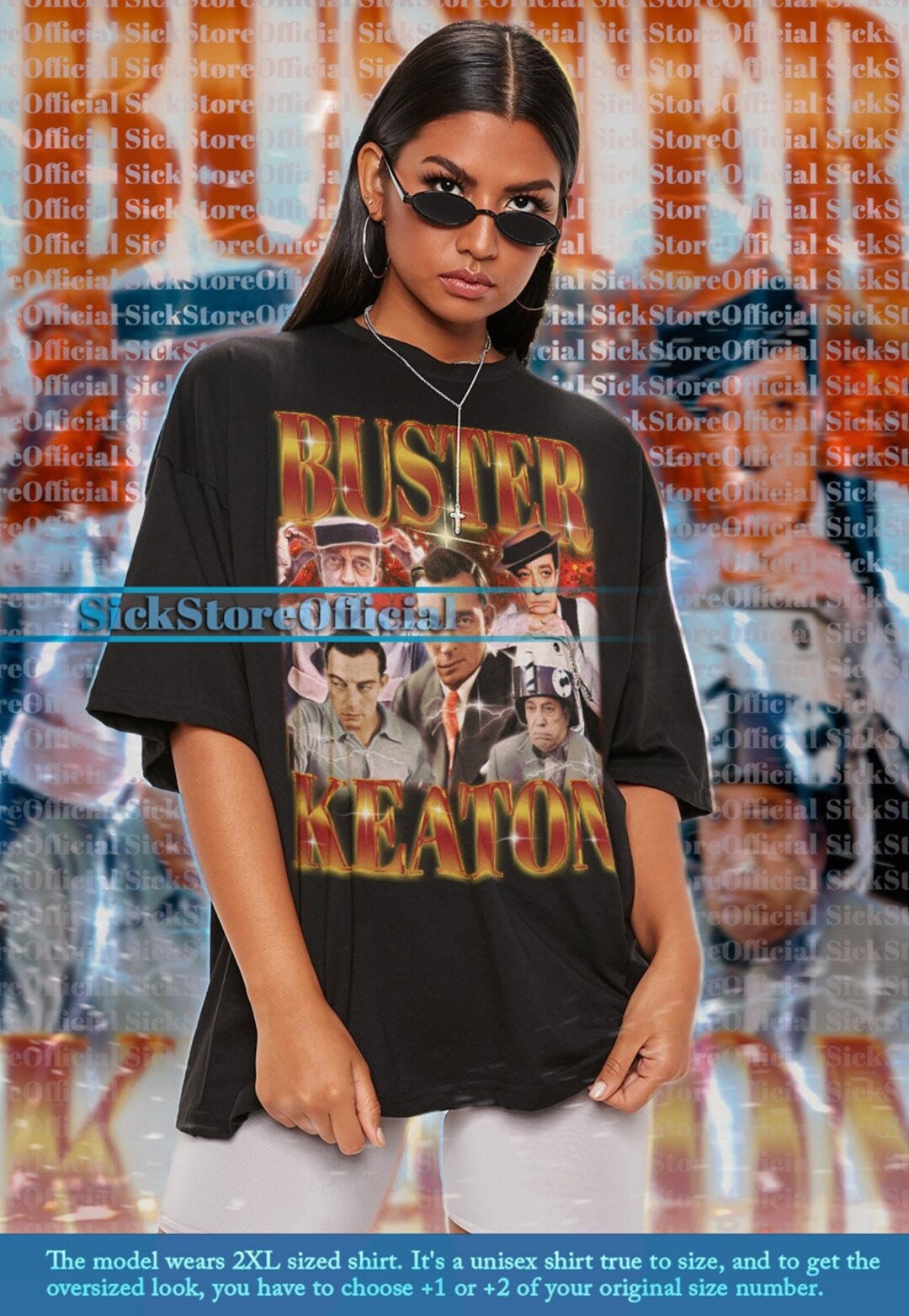 BUSTER KEATON Vintage Shirt, Buster Keaton Homage Tshirt, Buster Keaton ...