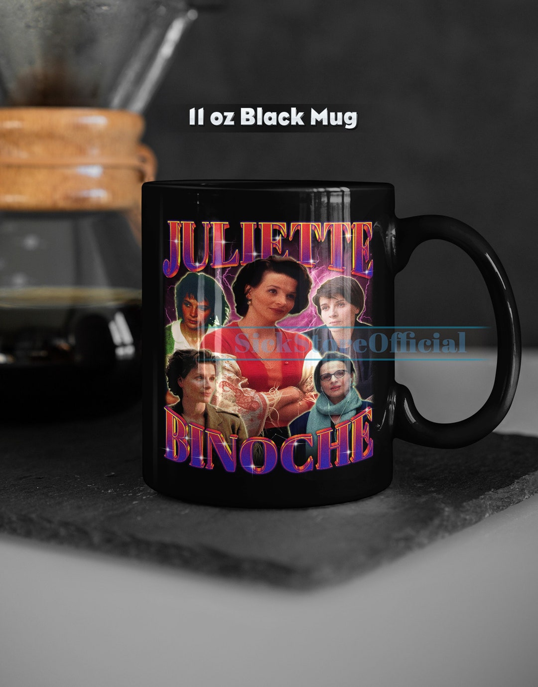 JULIETTE BINOCHE Coffee Mug, Juliette Binoche Tea Mug, Juliette Binoche Drinkware, Juliette ...