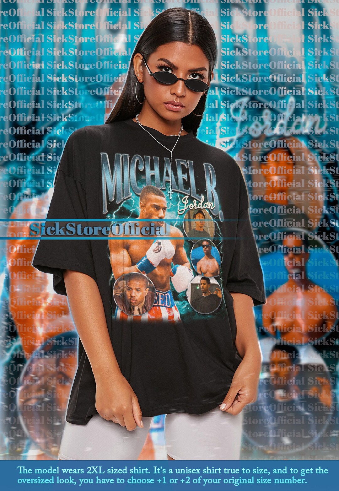 MICHAEL B JORDAN Vintage Shirt, Michael B Jordan Homage Tshirt, Michael ...