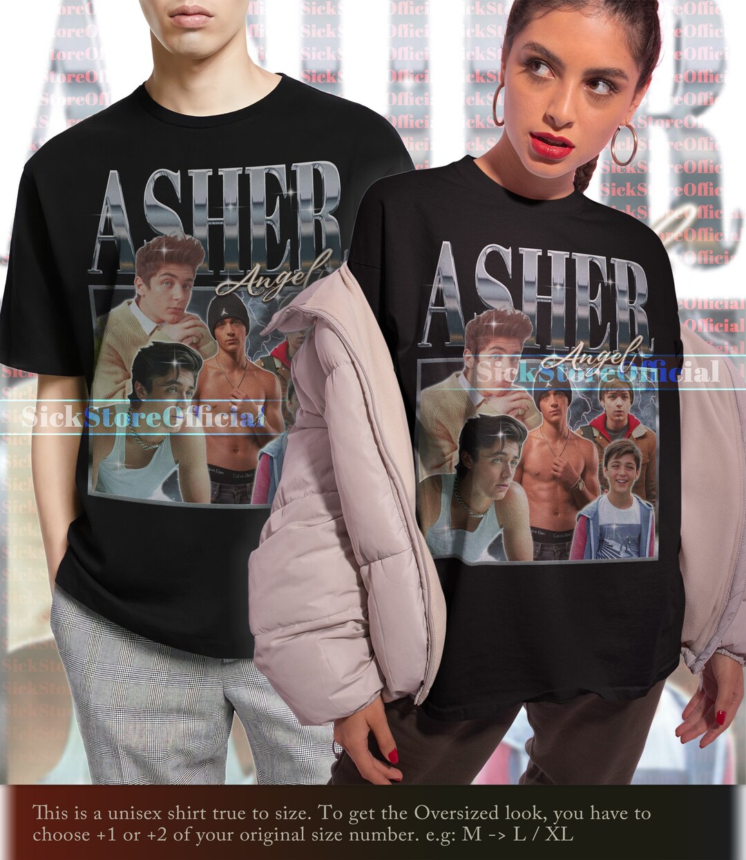 ASHER ANGEL Vintage Shirt Asher Angel Homage Tshirt Asher - Etsy