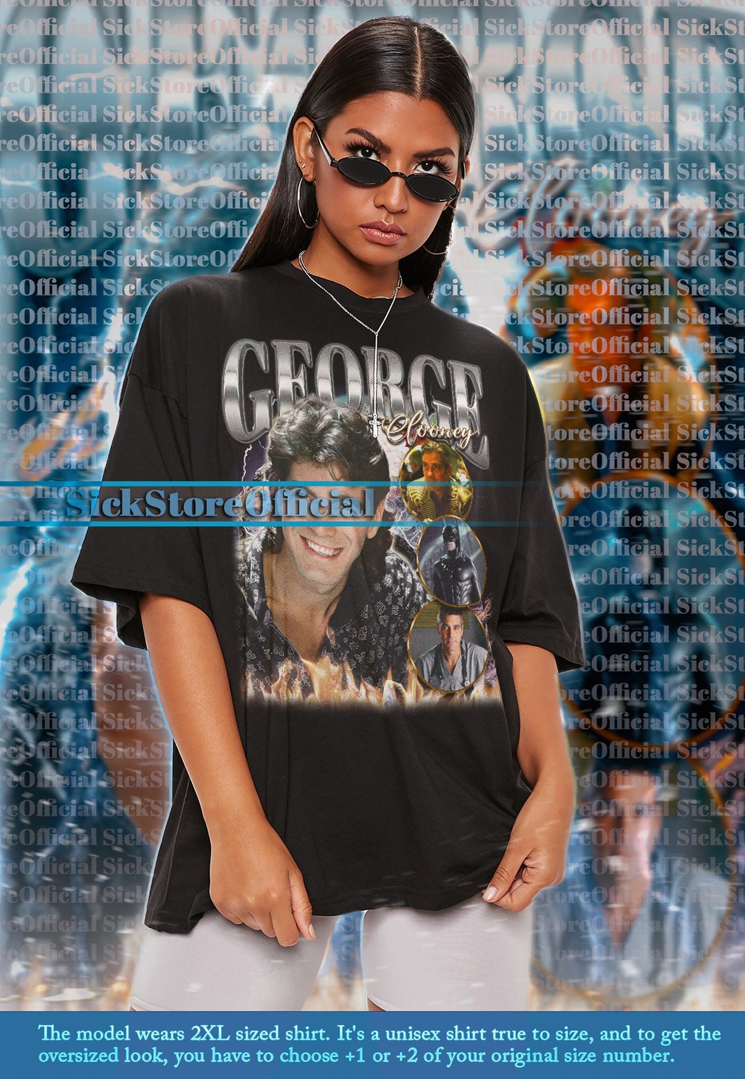 GEORGE CLOONEY Vintage Shirt, Clooney Merch Gift, George Clooney Homage ...