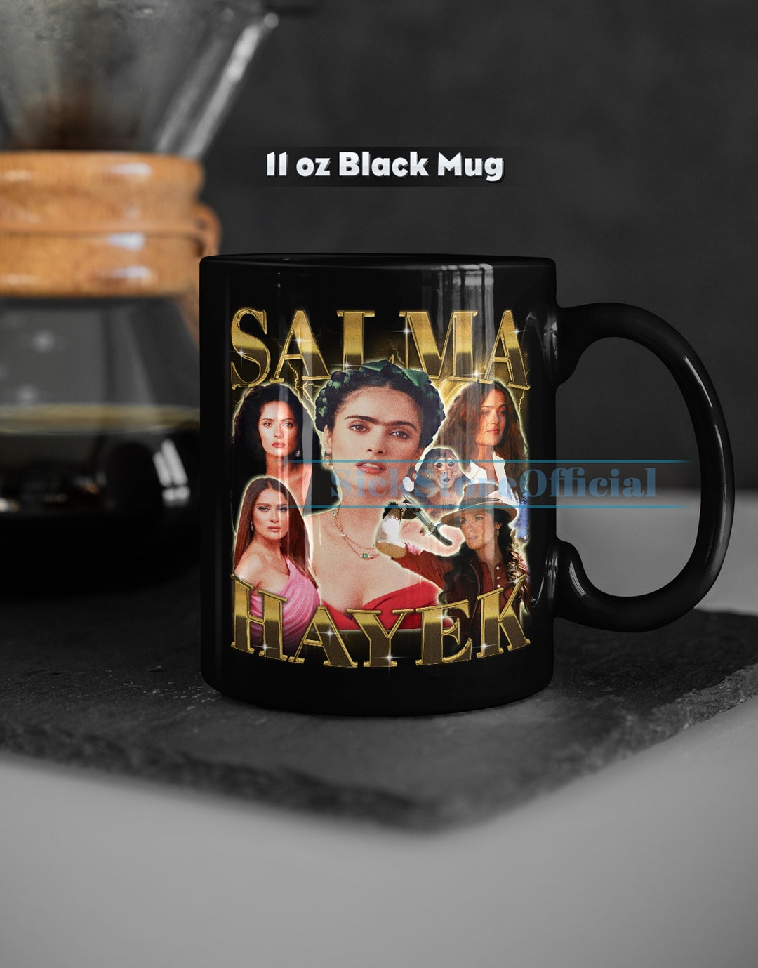 SALMA HAYEK Coffee Mug, Salma Hayek Tea Mug, Salma Hayek Drinkware ...